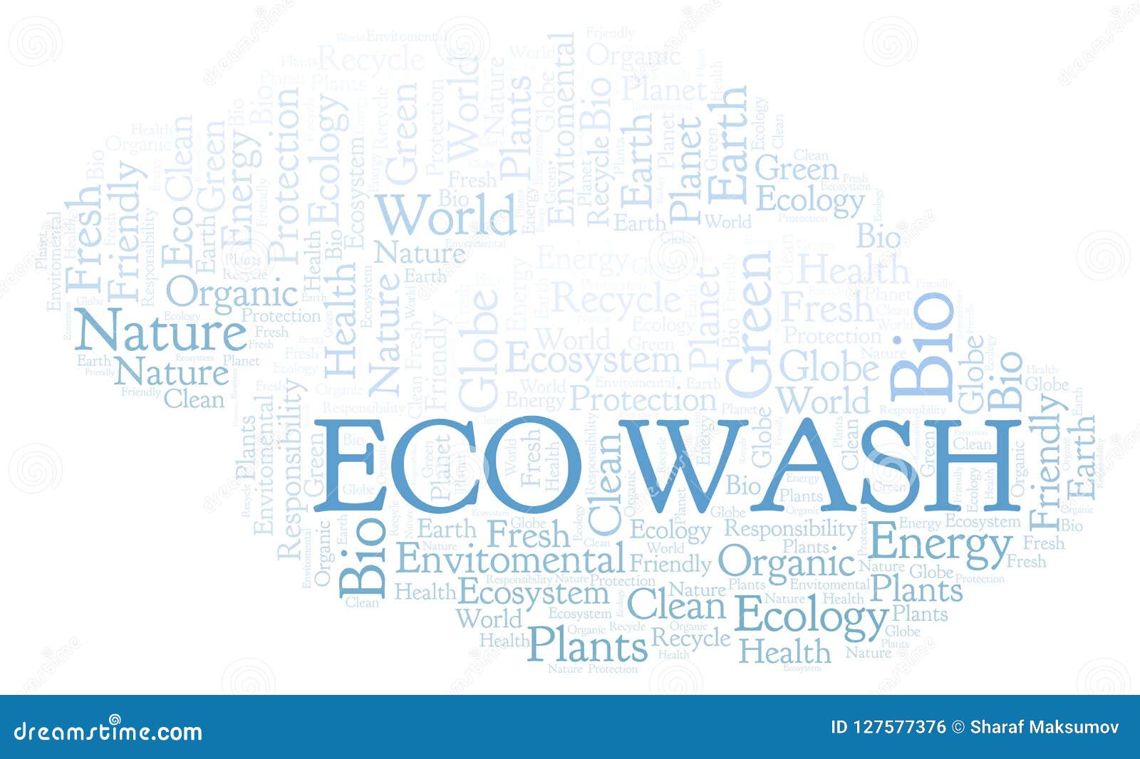 Wash Word, The Verb Expressing The Action, Children Education Concept ...