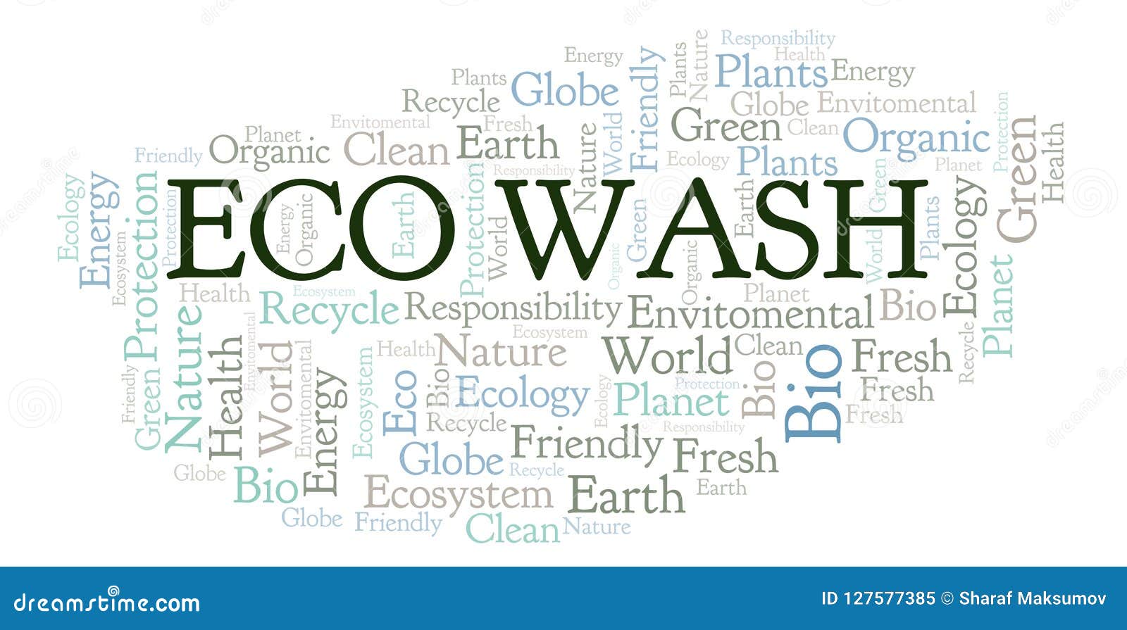 Wash Word, The Verb Expressing The Action, Children Education Concept ...