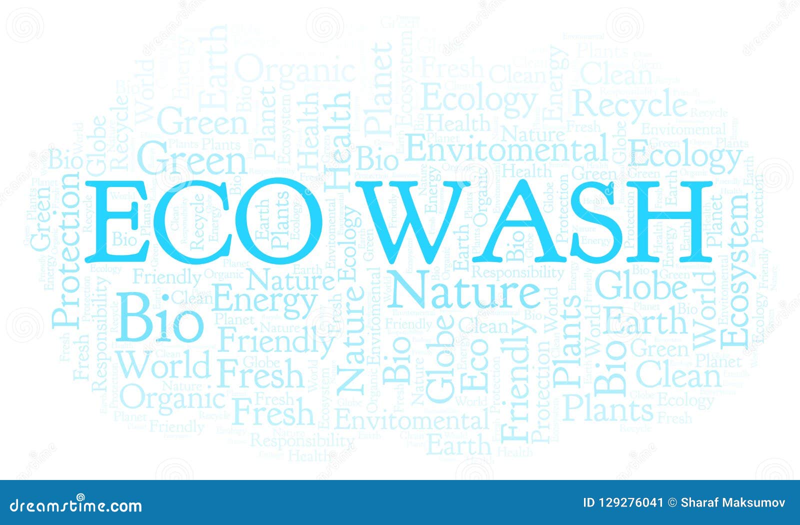 Wash Word, The Verb Expressing The Action, Children Education Concept ...