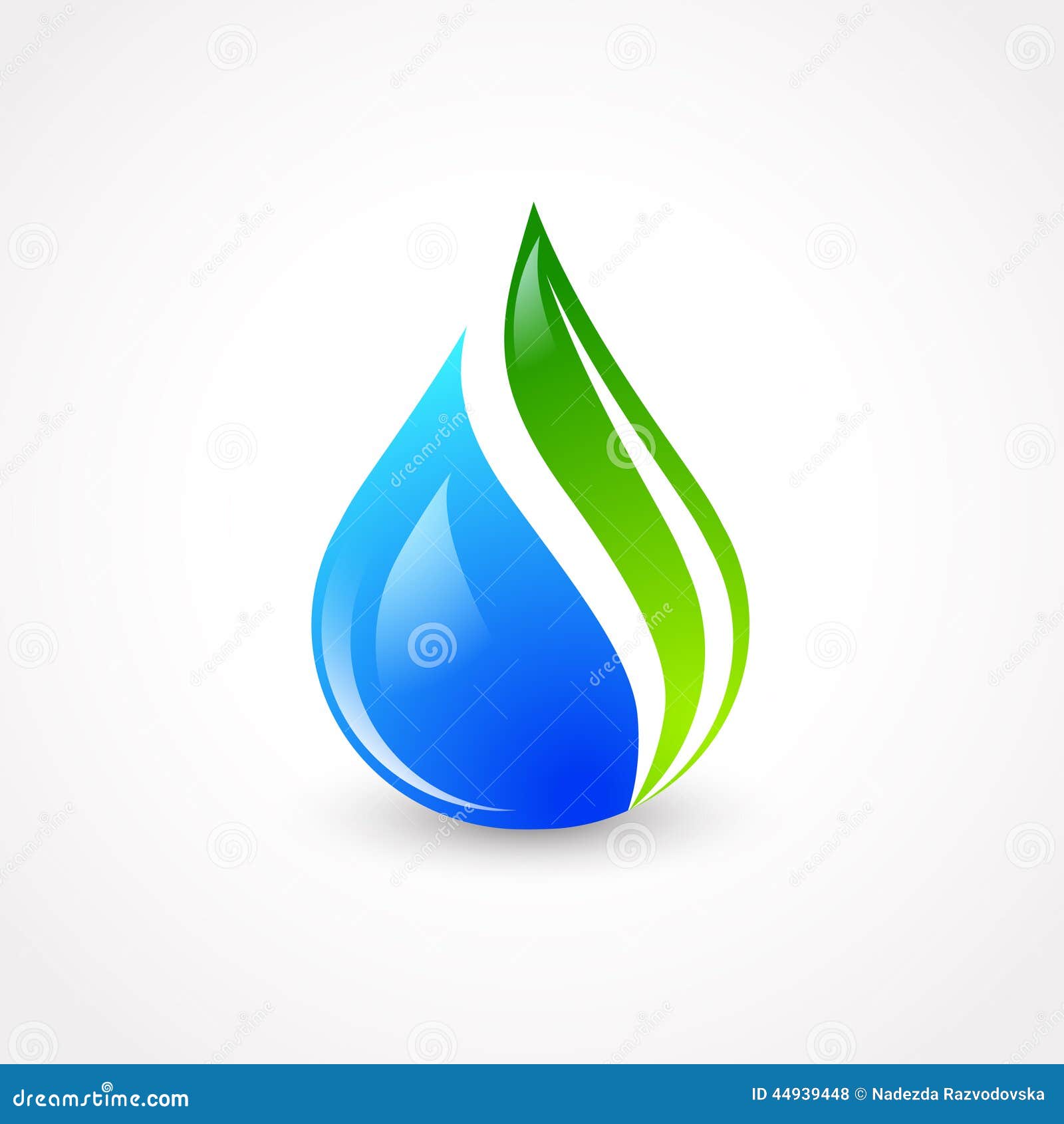 Eco Water Drop stock vector. Illustration of nature, freshness - 44939448