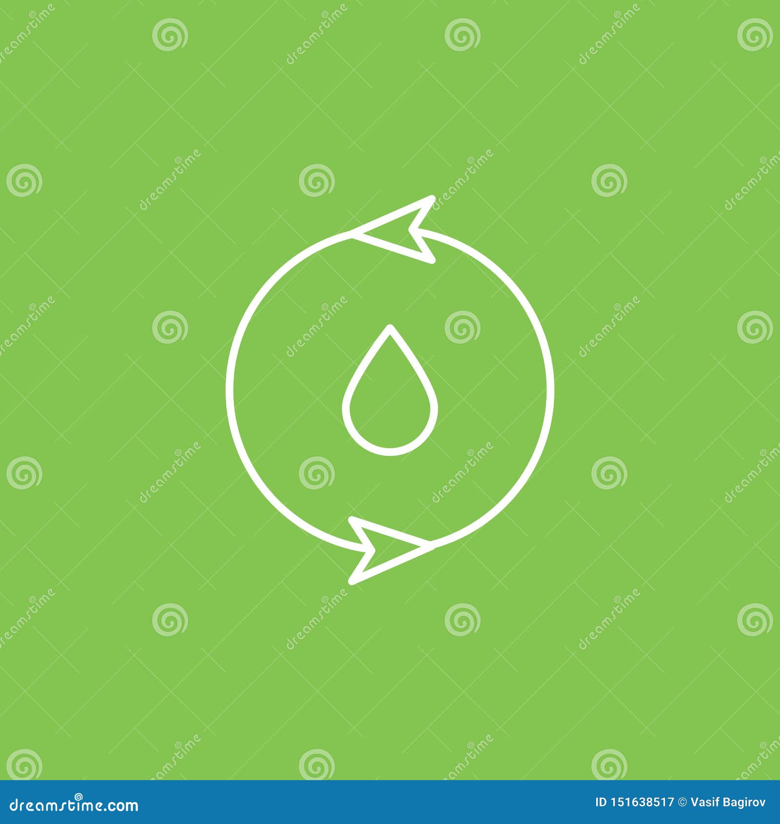 Eco, Water Icon - Vector. Simple Element Illustration from UI Concept ...