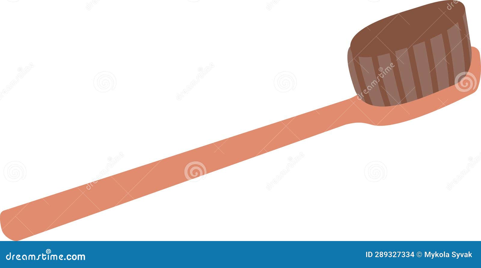 Eco Wooden Toothbrush stock illustration. Illustration of hygiene ...