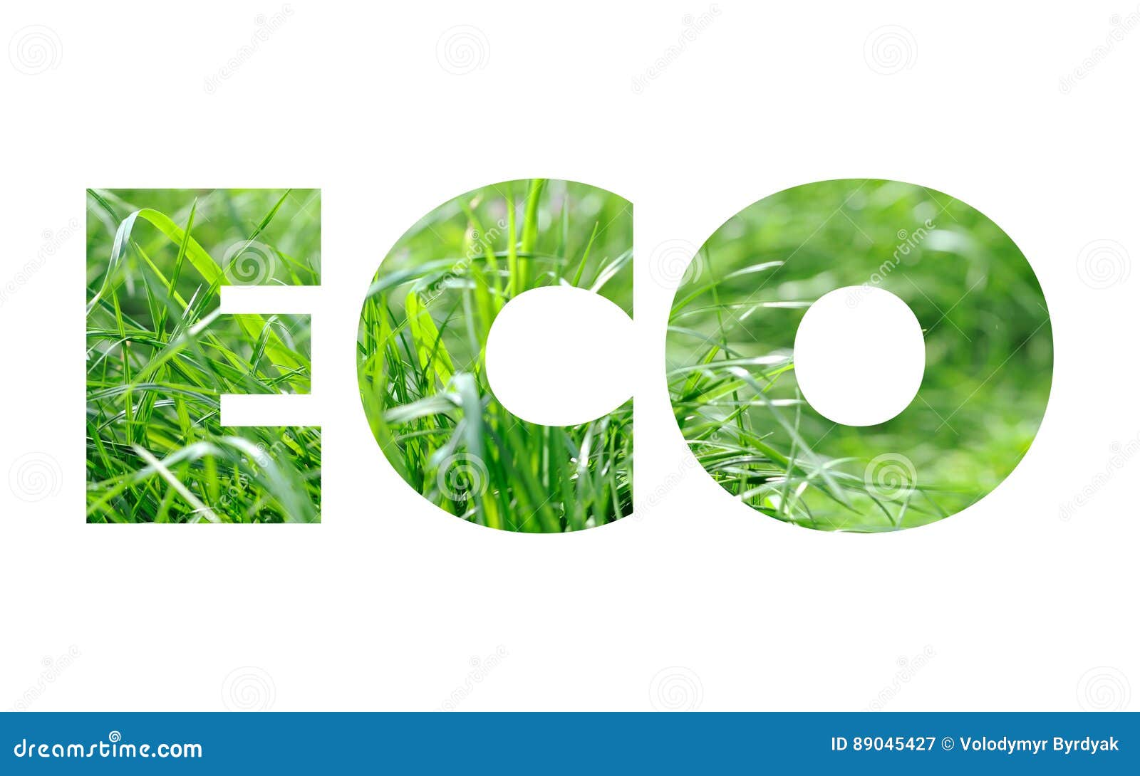 ECO word concept stock illustration. Illustration of nature - 89045427