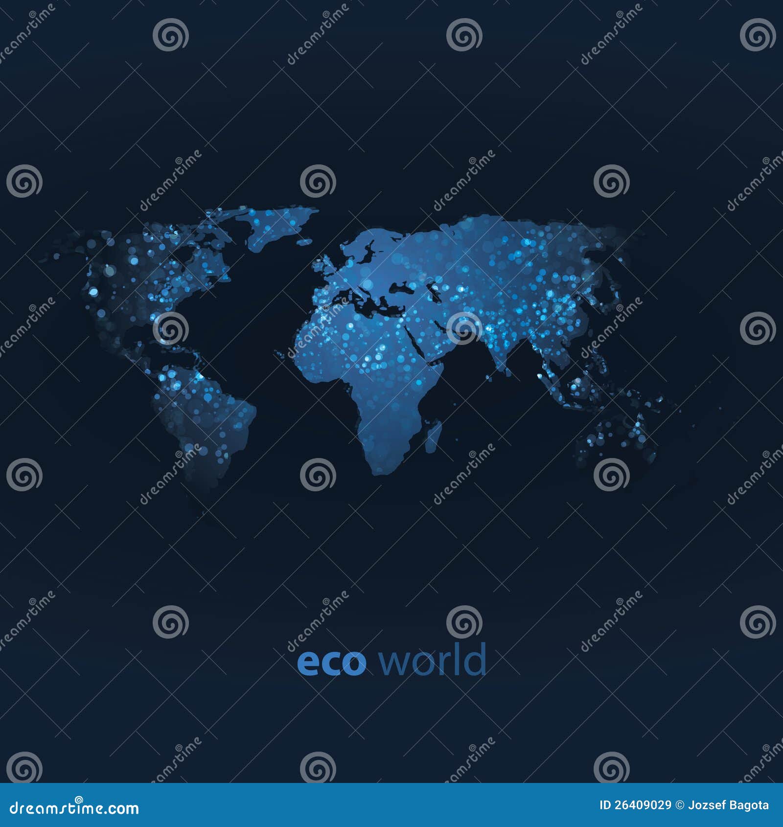 Eco World Map Design stock vector. Illustration of background - 26409029