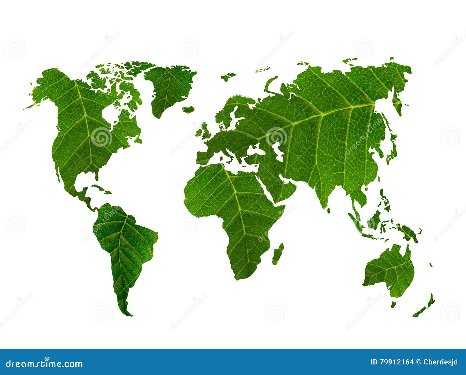 Eco World Map Made of Green Leaves Stock Photo - Image of earth, nature ...