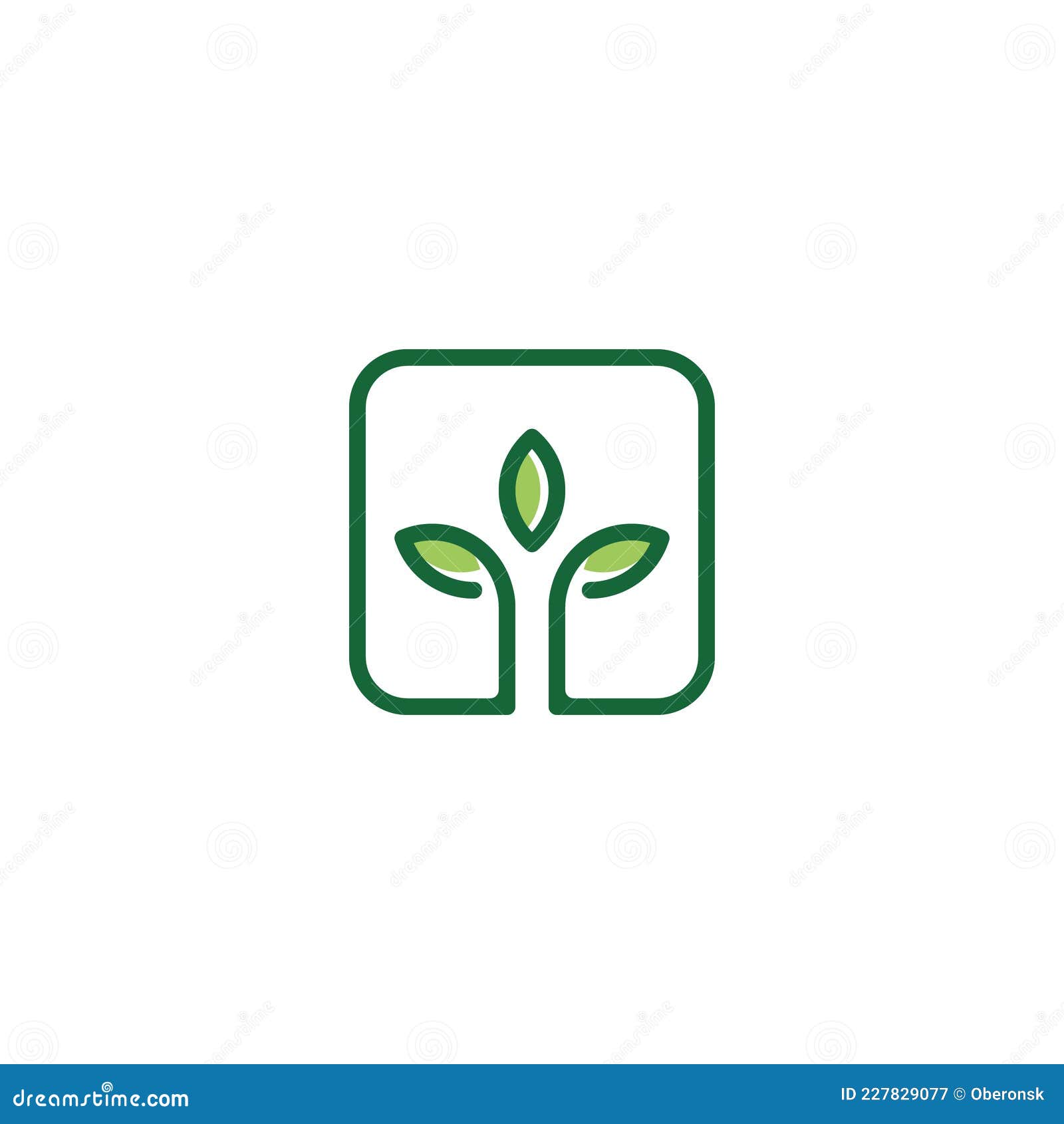 Ecobox Plant Nature Symbol. Stock Vector - Illustration of leaf, nature ...