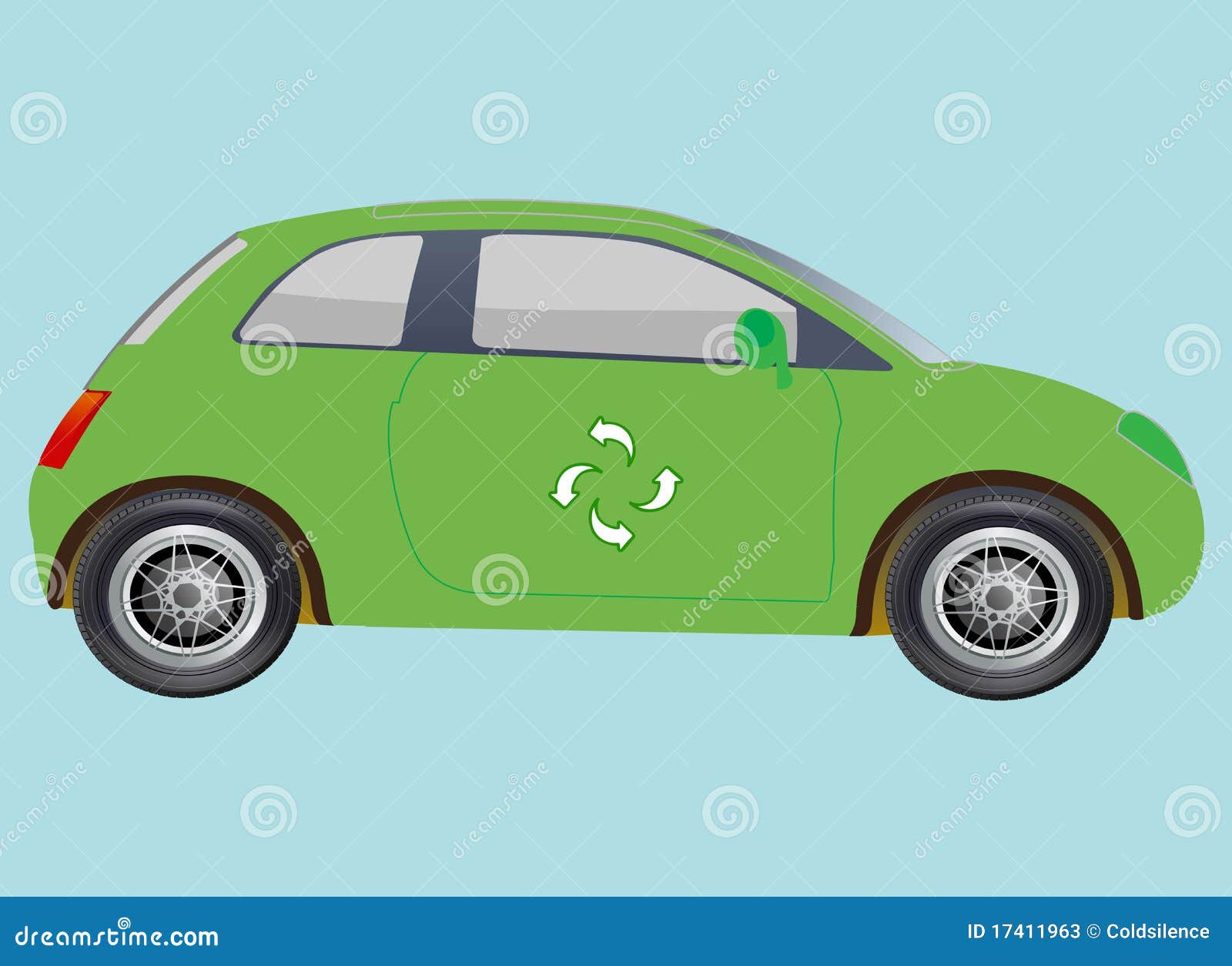 Ecologic car stock image. Image of element, plant, power - 17411963