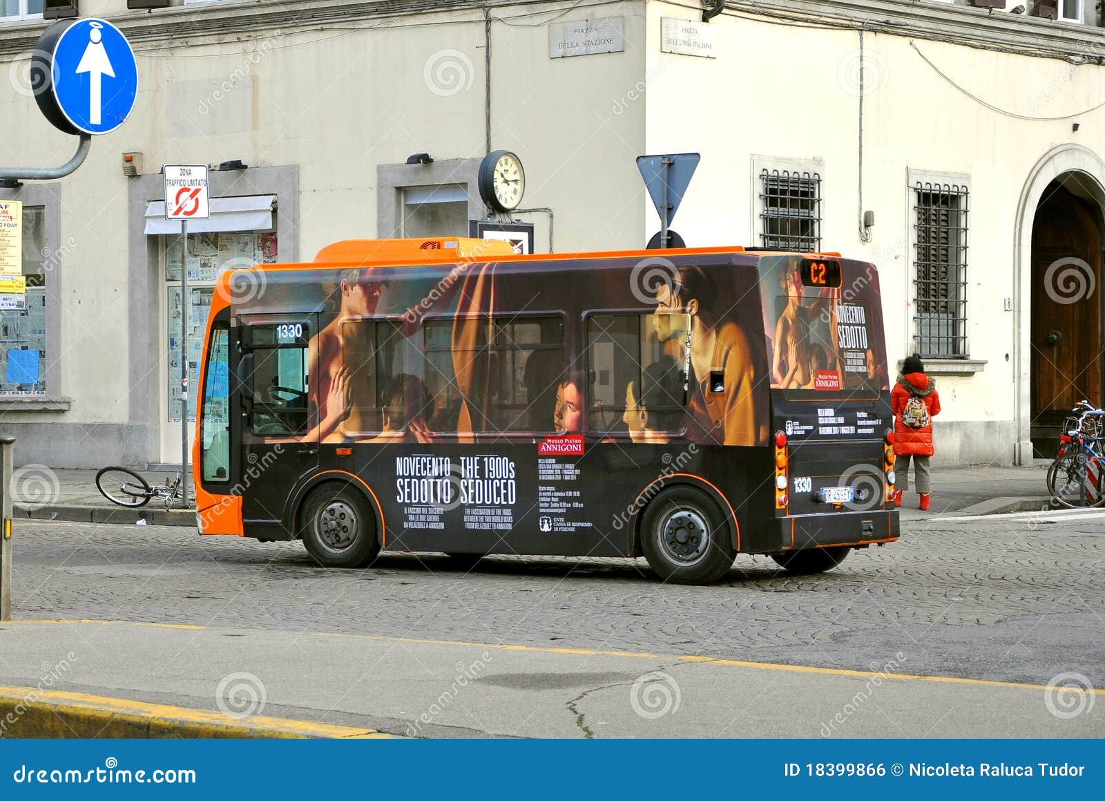 Ecologic Public Bus in Italy Editorial Photo - Image of city ...