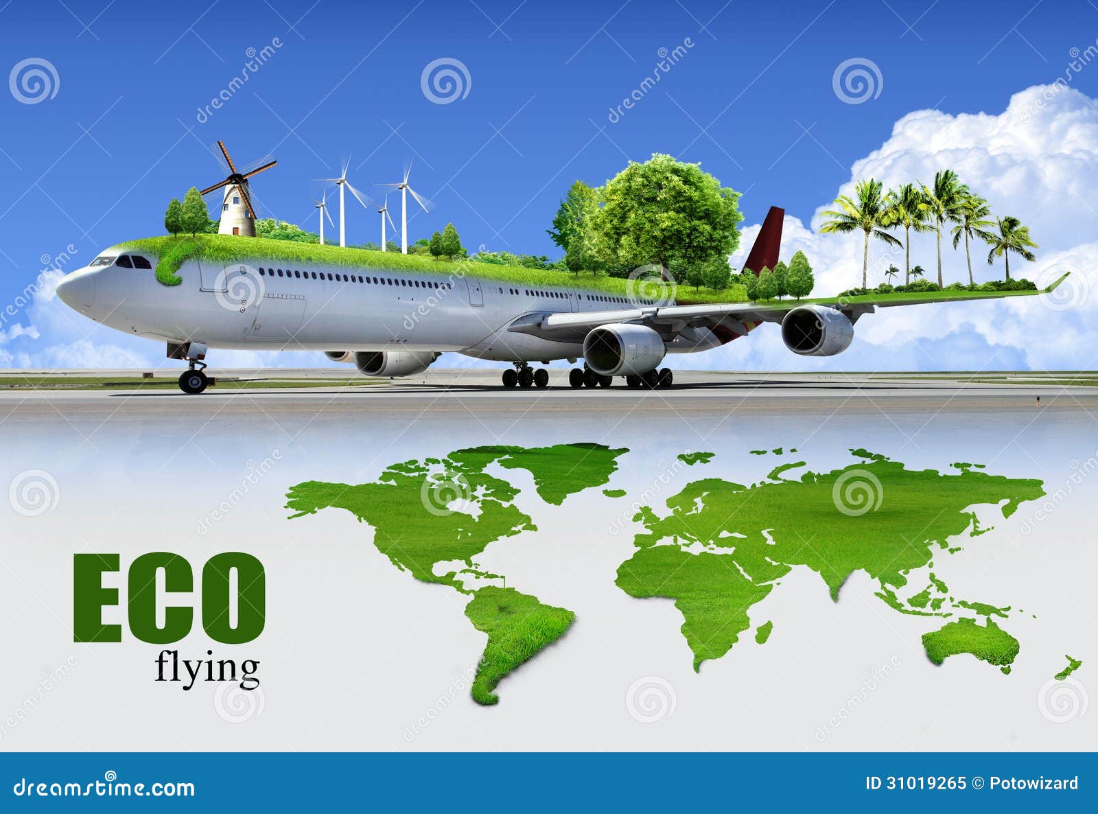 Ecological Air Travel Royalty Free Stock Photo - Image: 31019265