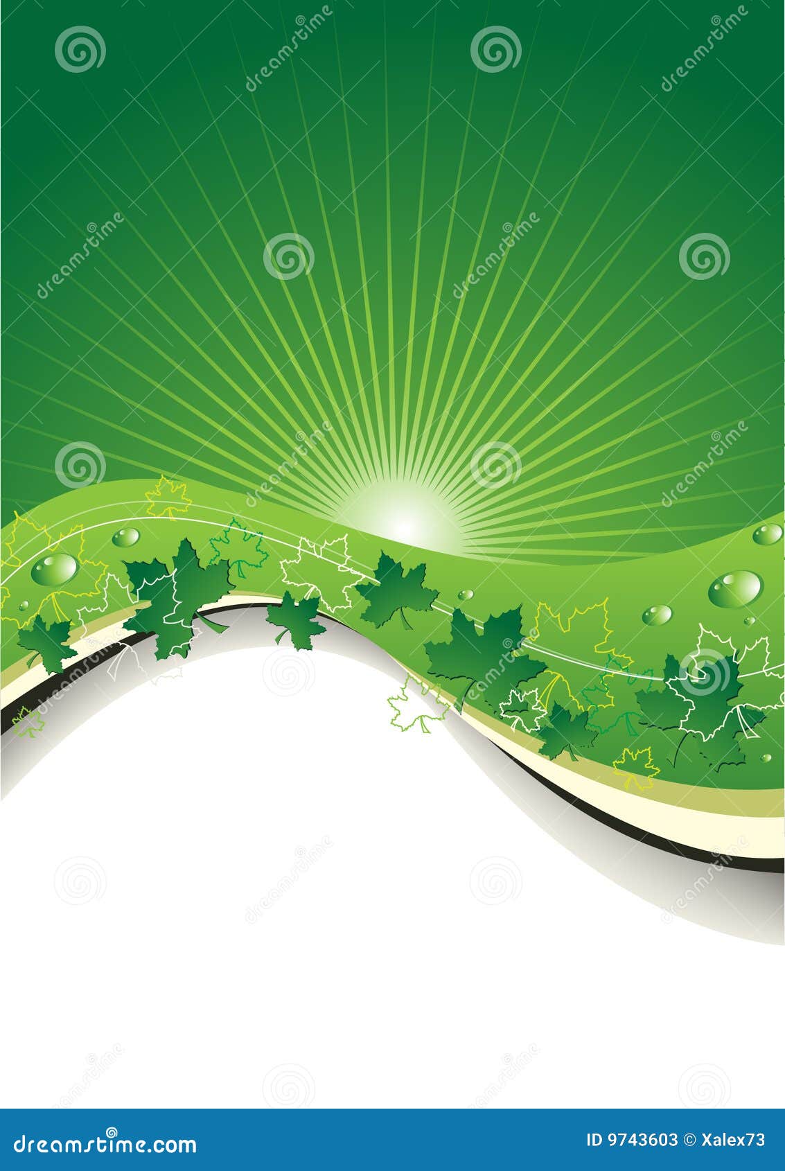 Ecological Background stock vector. Illustration of backdrops - 9743603