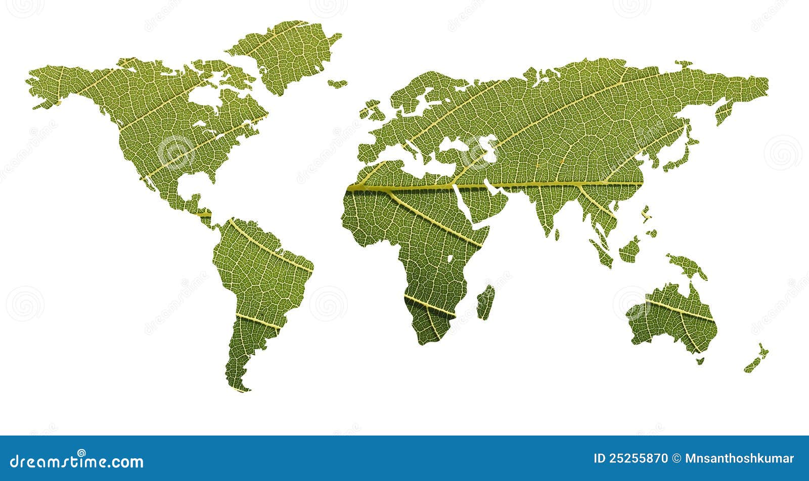 Ecological Balance Concept- World Map Using Leaf Stock Photo - Image of ...