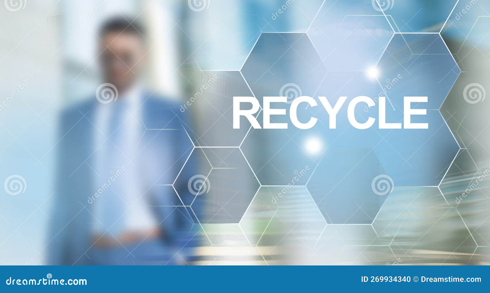 Business Representative Solving Problems of Recycling Products Stock ...