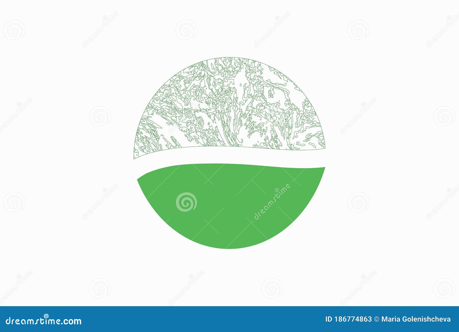 Ecological Concept with Green Planet, Eco Friendly Template, Vector ...