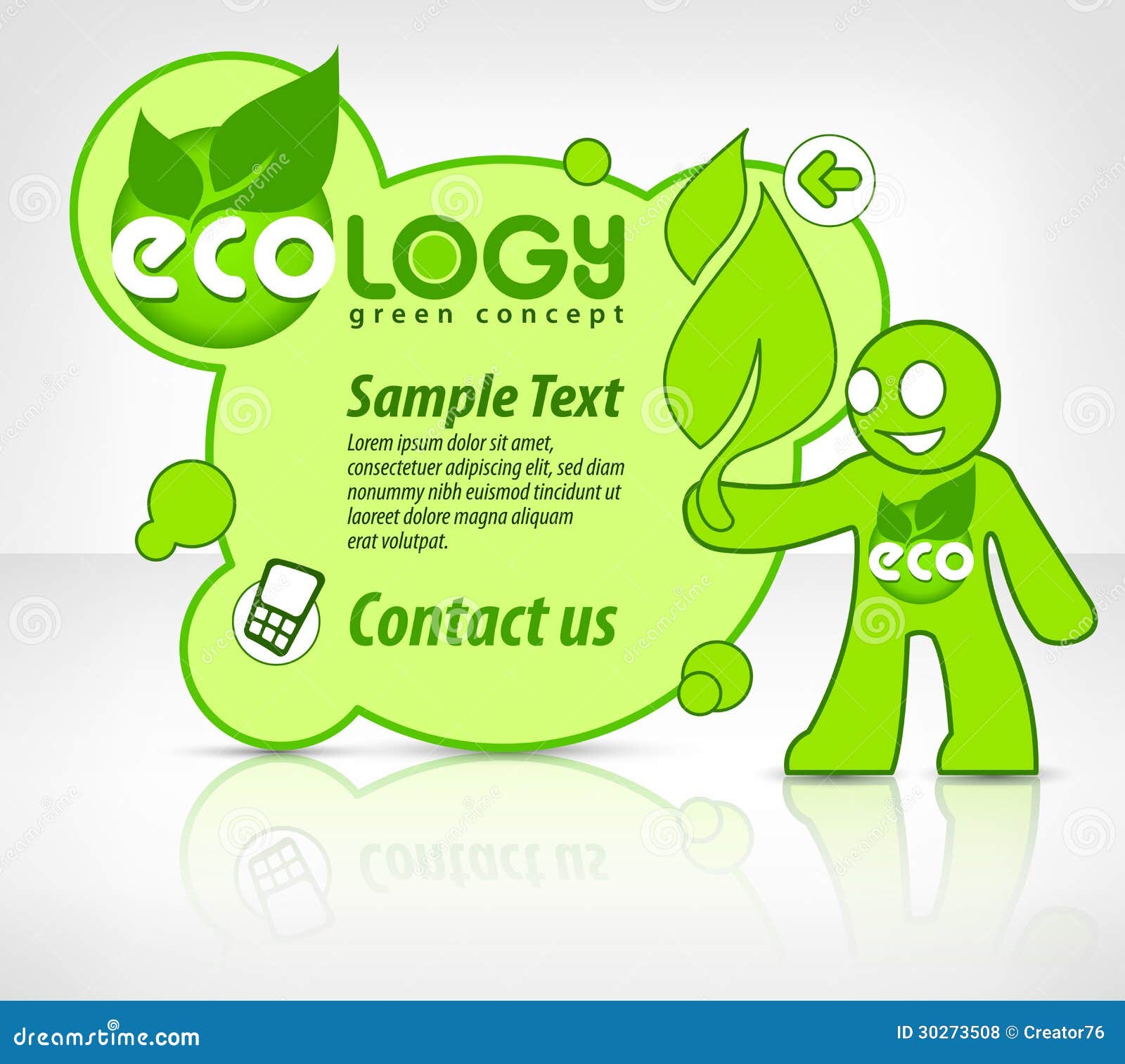 Ecological concept stock vector. Illustration of green - 30273508
