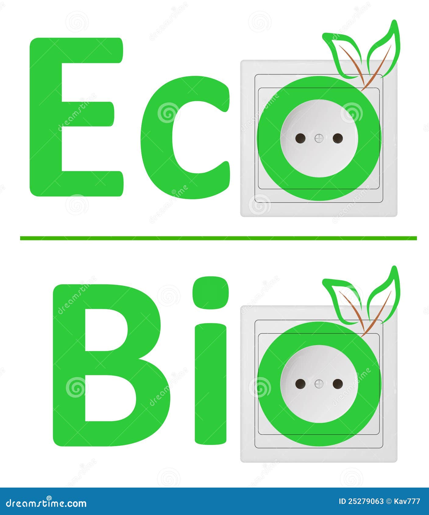Ecological Concept, Symbolizing Bio Energy Stock Vector - Illustration ...