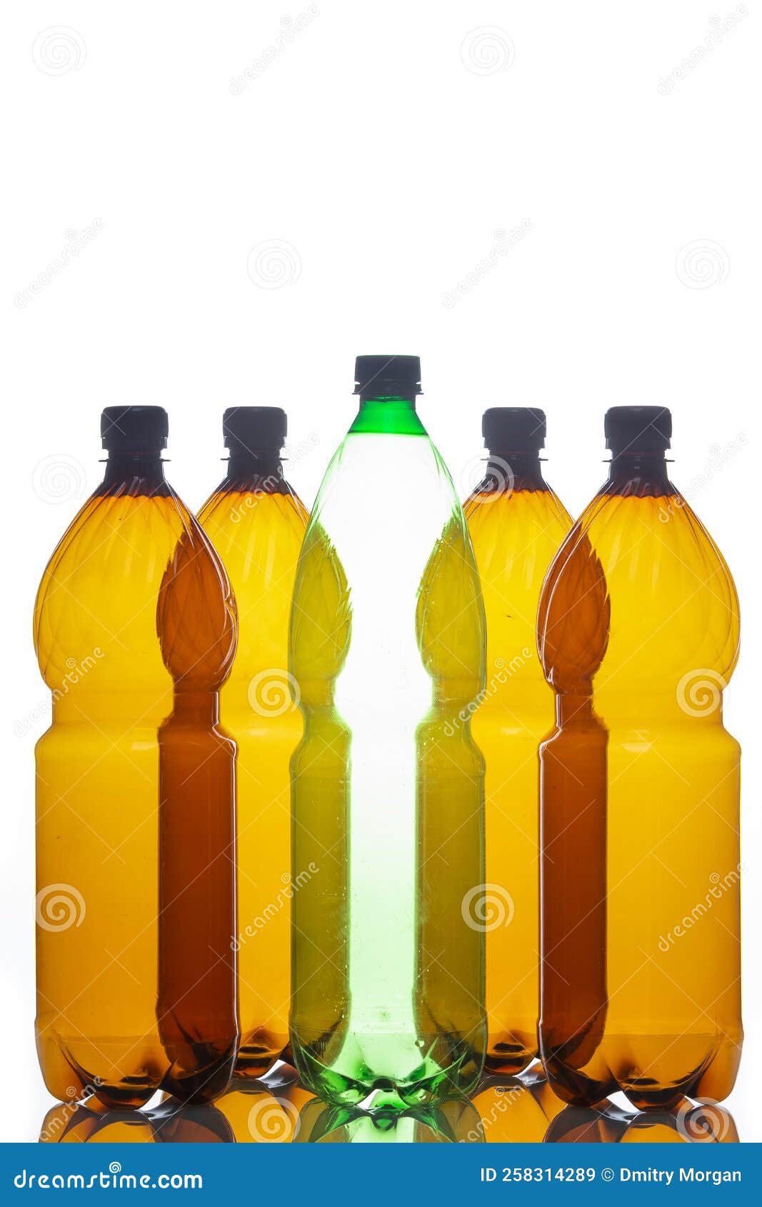 Ecological Concepts. Plenty of Various Empty Colorful Plastic Garbage ...