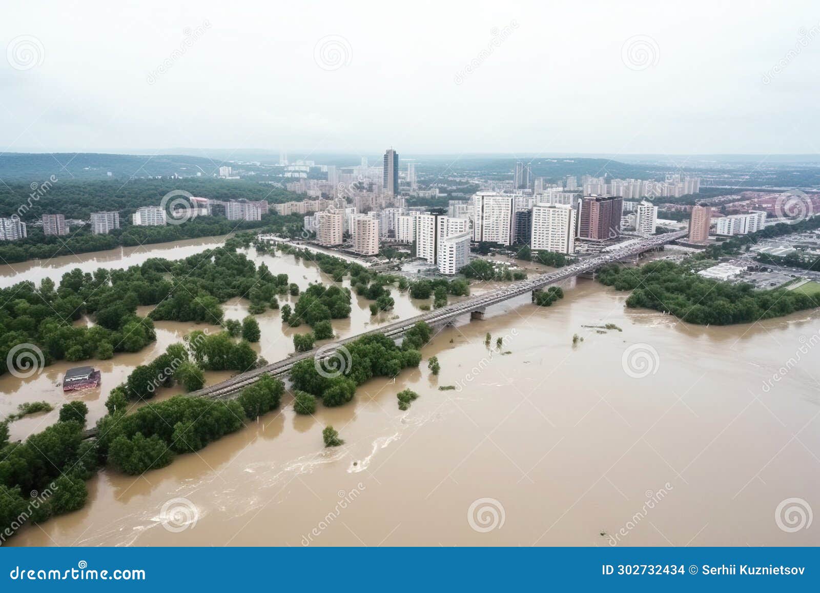 Ecological Disaster Destructive Flood in Ancient Ancient City on ...