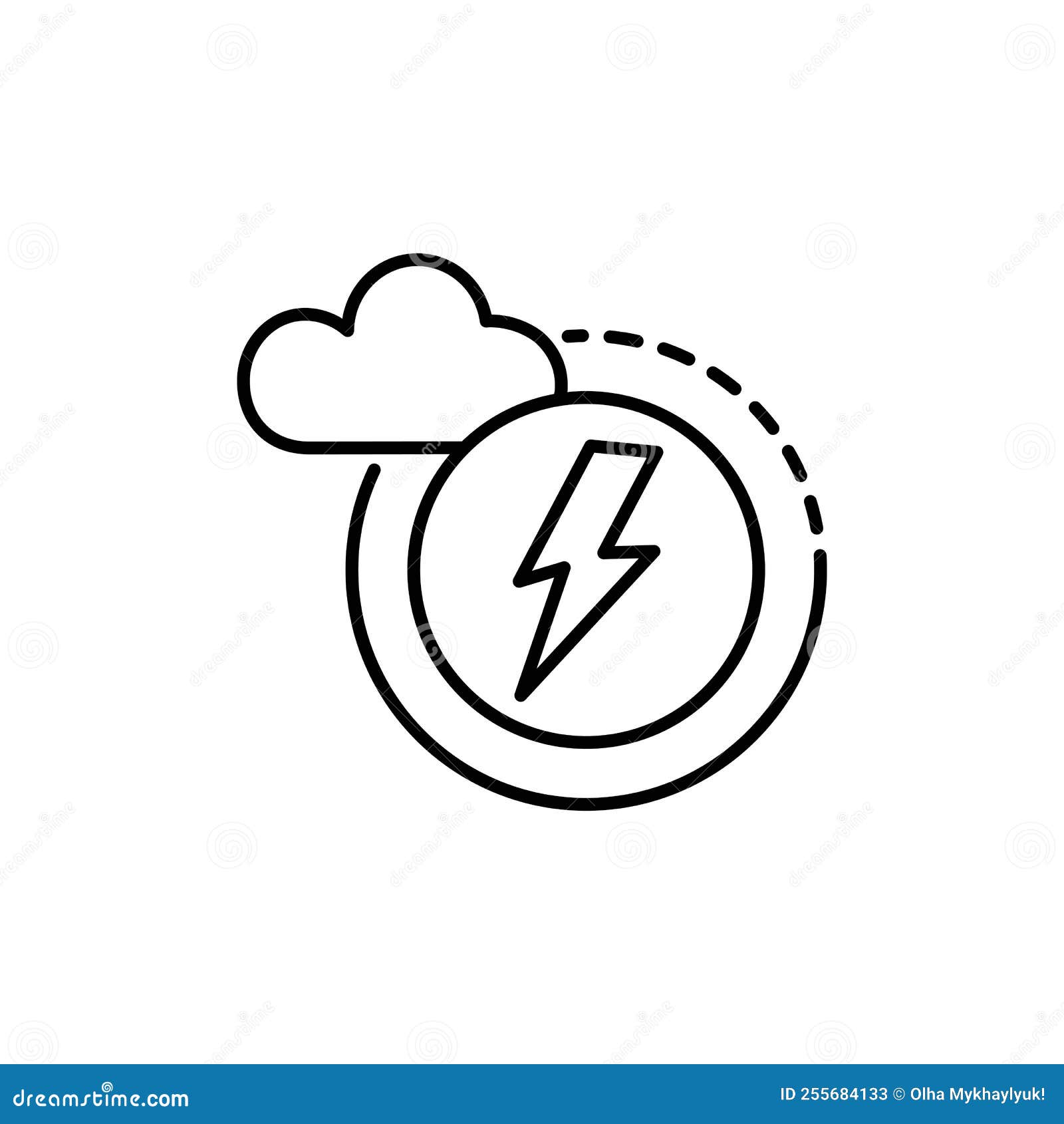 Ecological Energy Icon. Outline Ecological Energy Vector Icon for Web ...