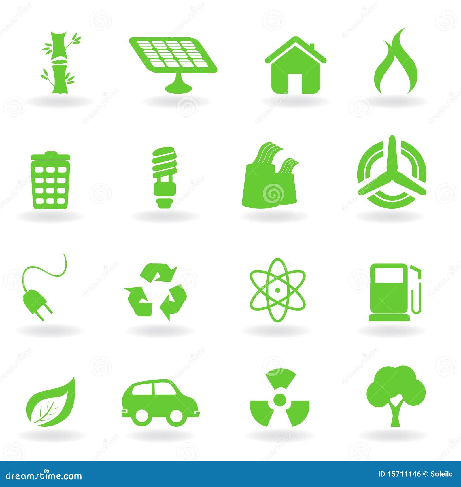 Ecological and Environmental Symbols Stock Vector - Illustration of ...