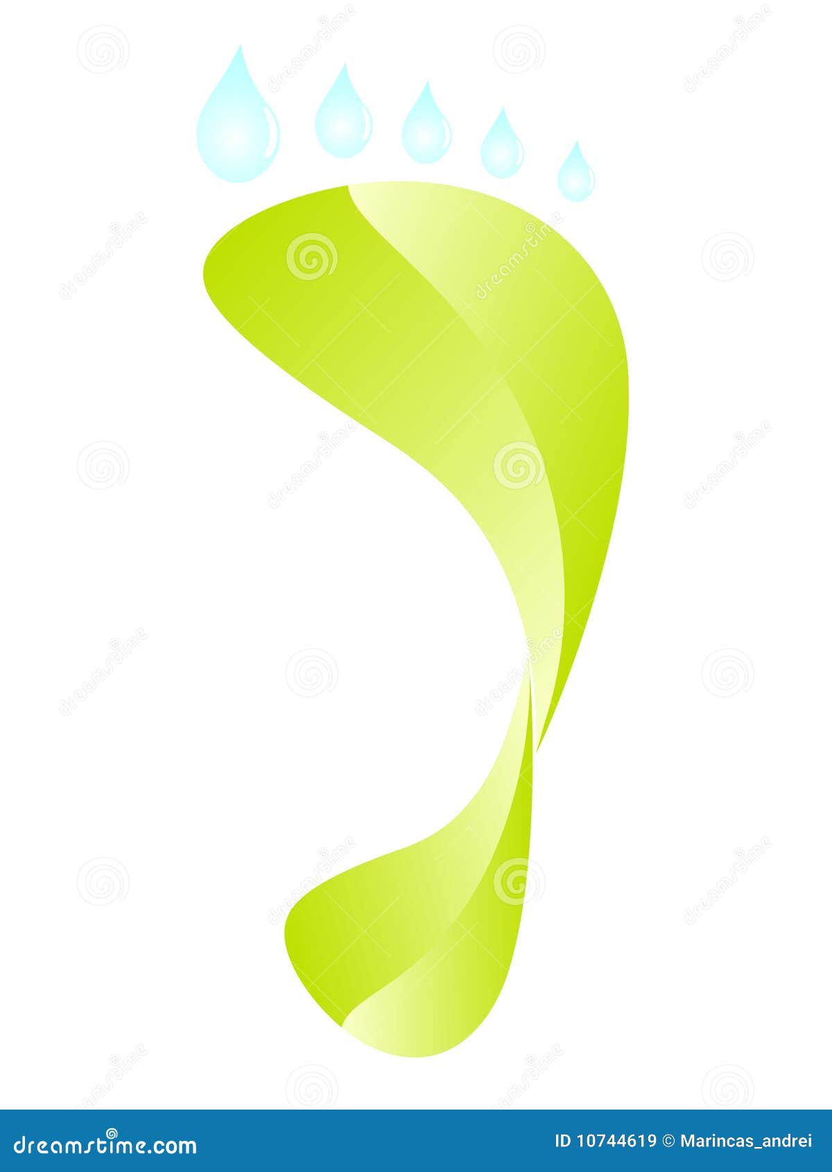 CO2 Ecological Footprint Symbol Green Eco Icon Vector Illustration ...