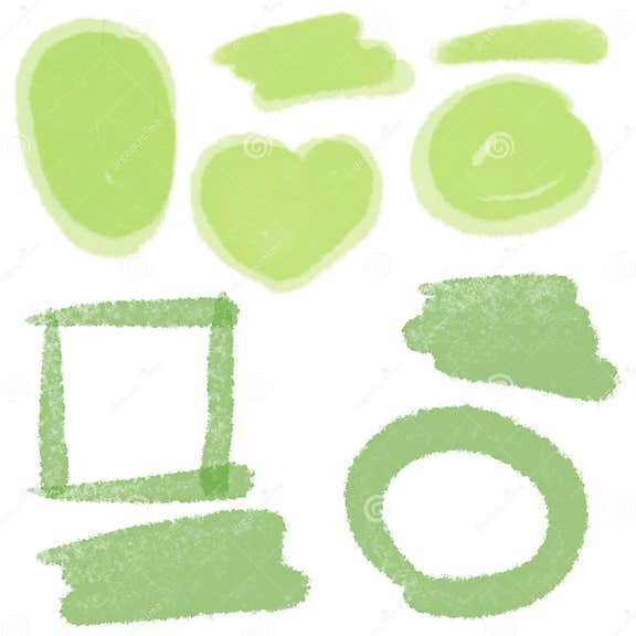 Ecological Frames Set, Green Environment, Symbol Concept on White ...