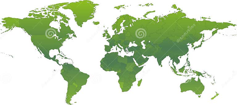 Ecological Green Atlas stock vector. Illustration of asia - 6628644