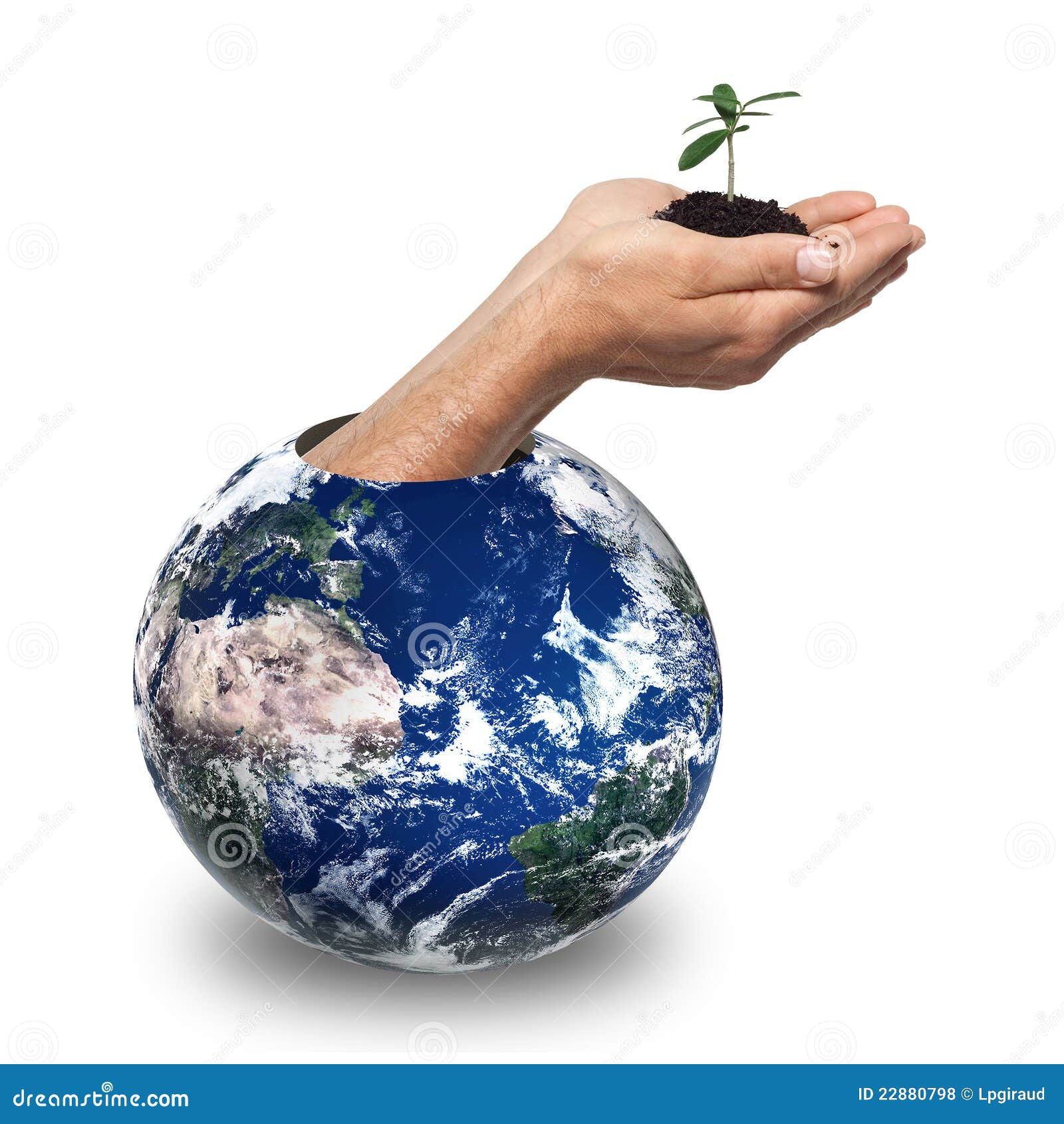 Ecological Hands from Earth Stock Photo - Image of nature, greenery ...