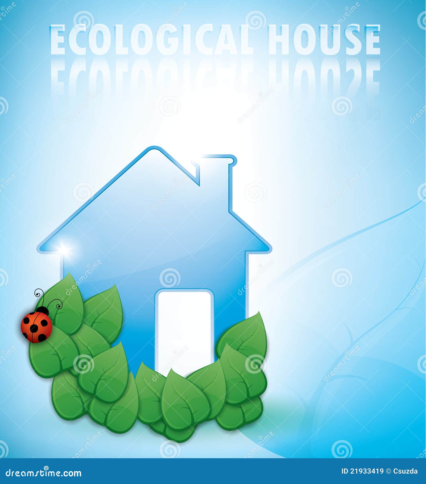 Ecological House Illustration Stock Illustration - Illustration of ...