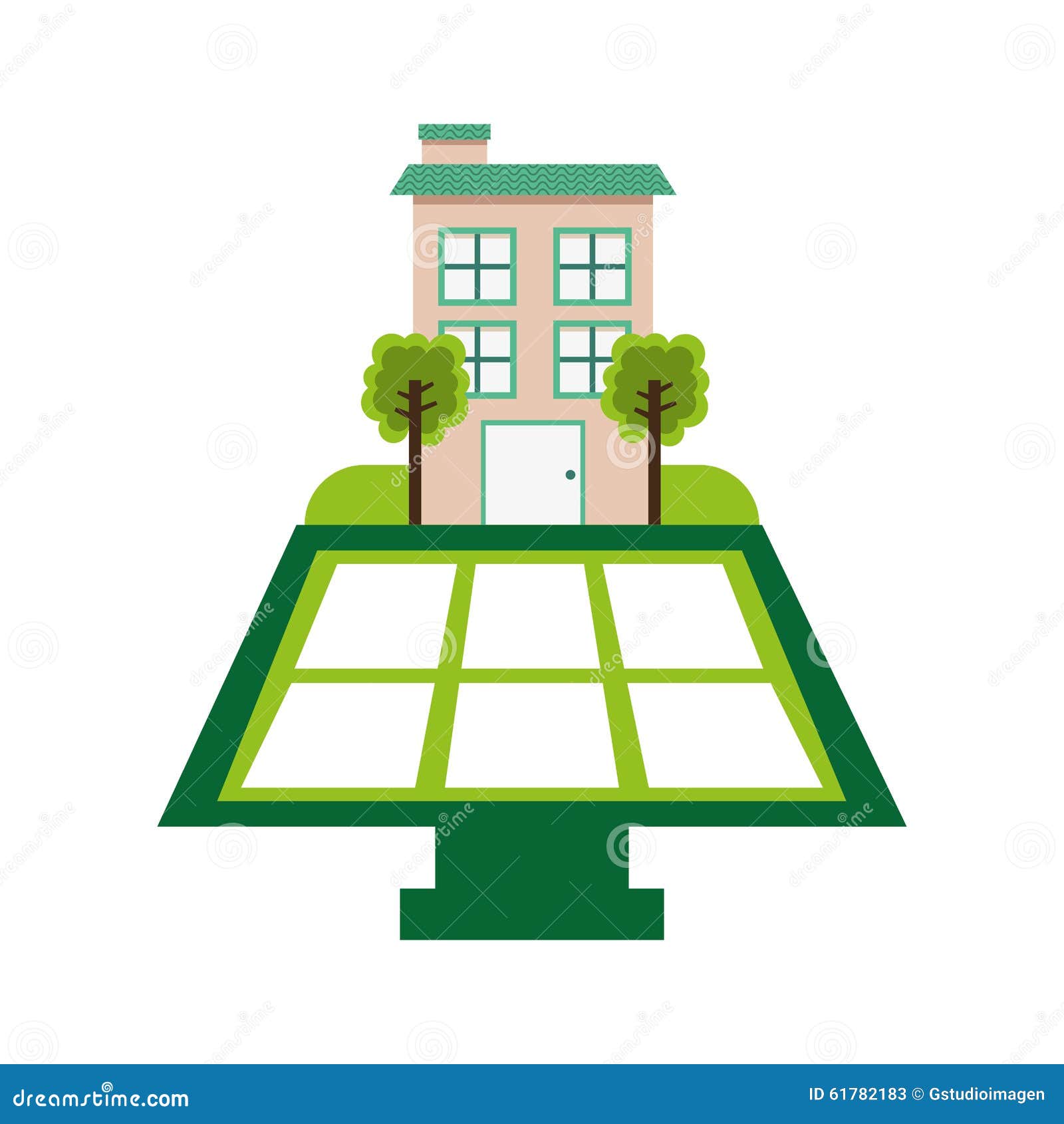 Ecological Infrastructure Design Stock Vector - Illustration of concept ...