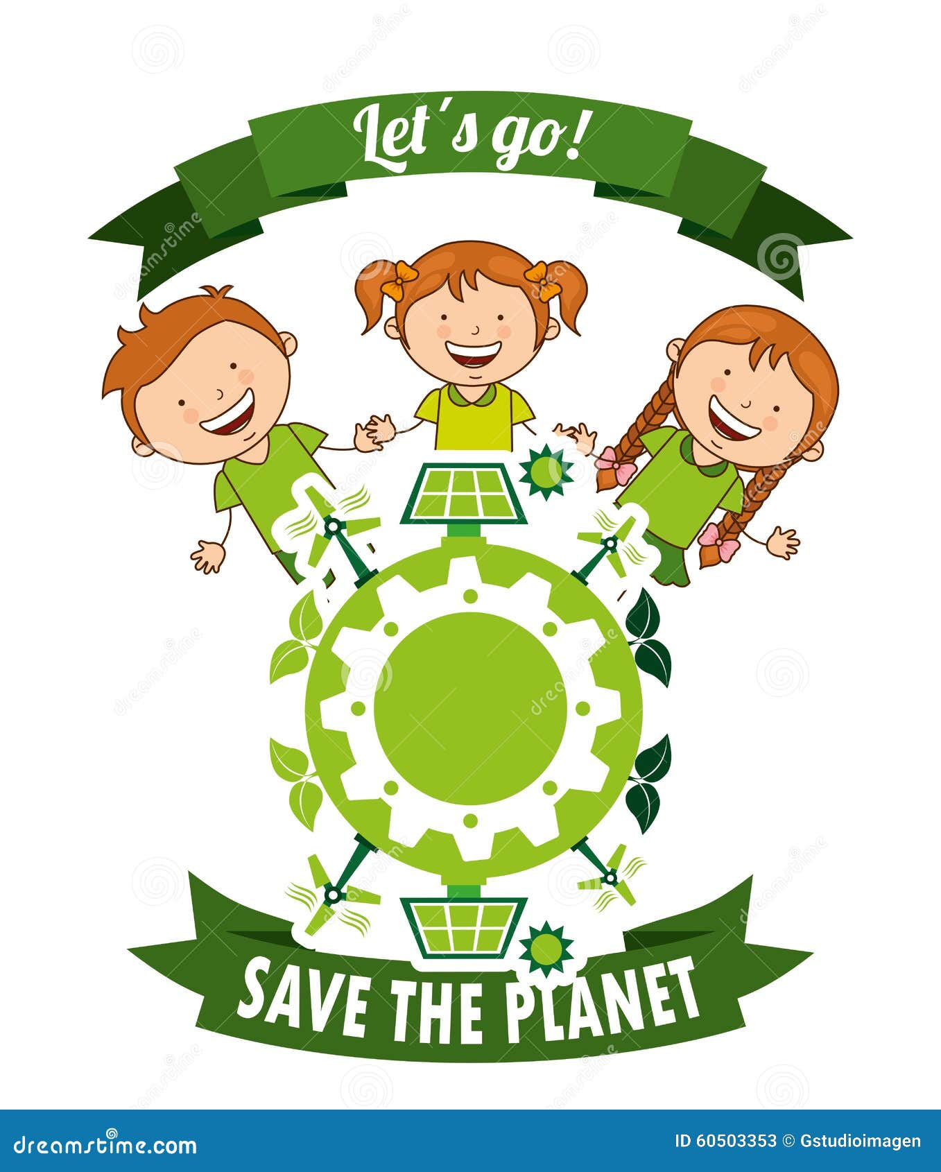 Ecological Kids Design. Funny Cartoon Character | CartoonDealer.com ...