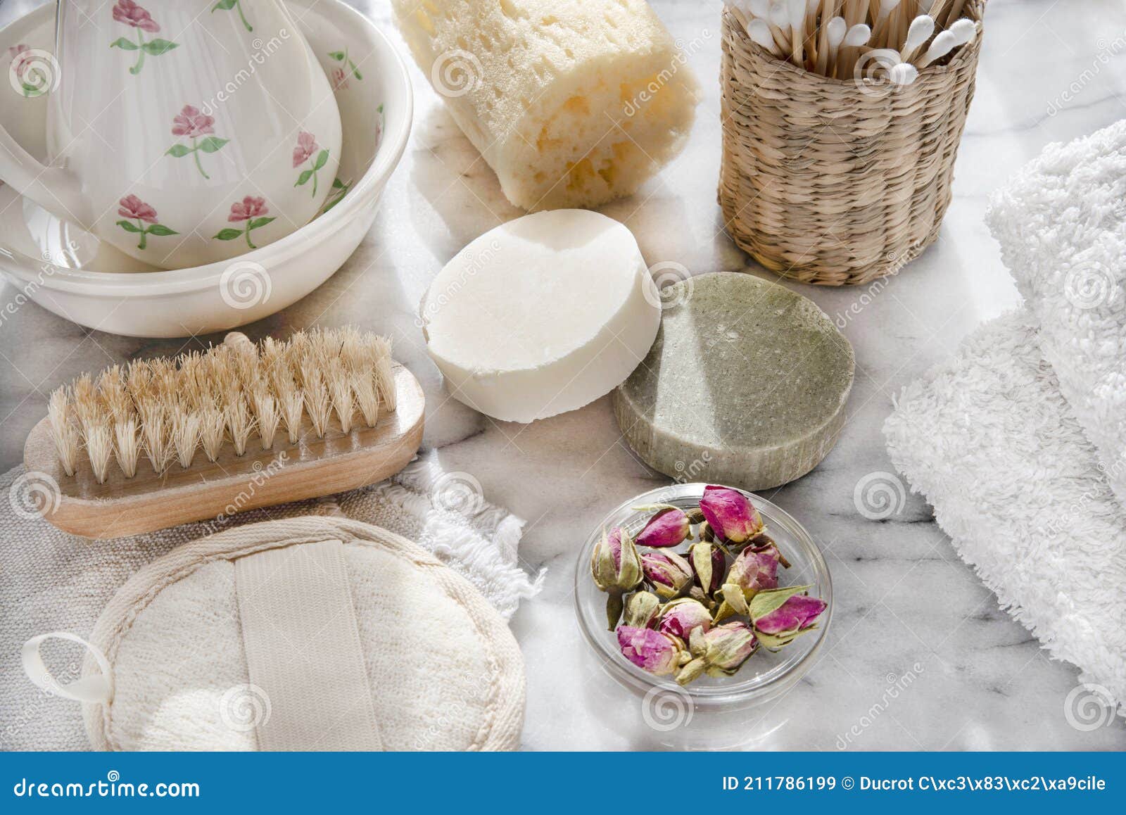 Ecological Organic Soap and Solid Shampoo in the Bathroom Stock Image ...