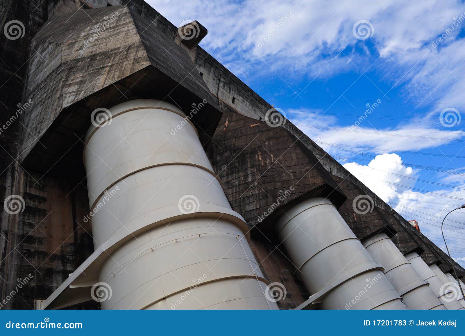 Ecological Power Plant Pipes Stock Image - Image of economy, complex ...
