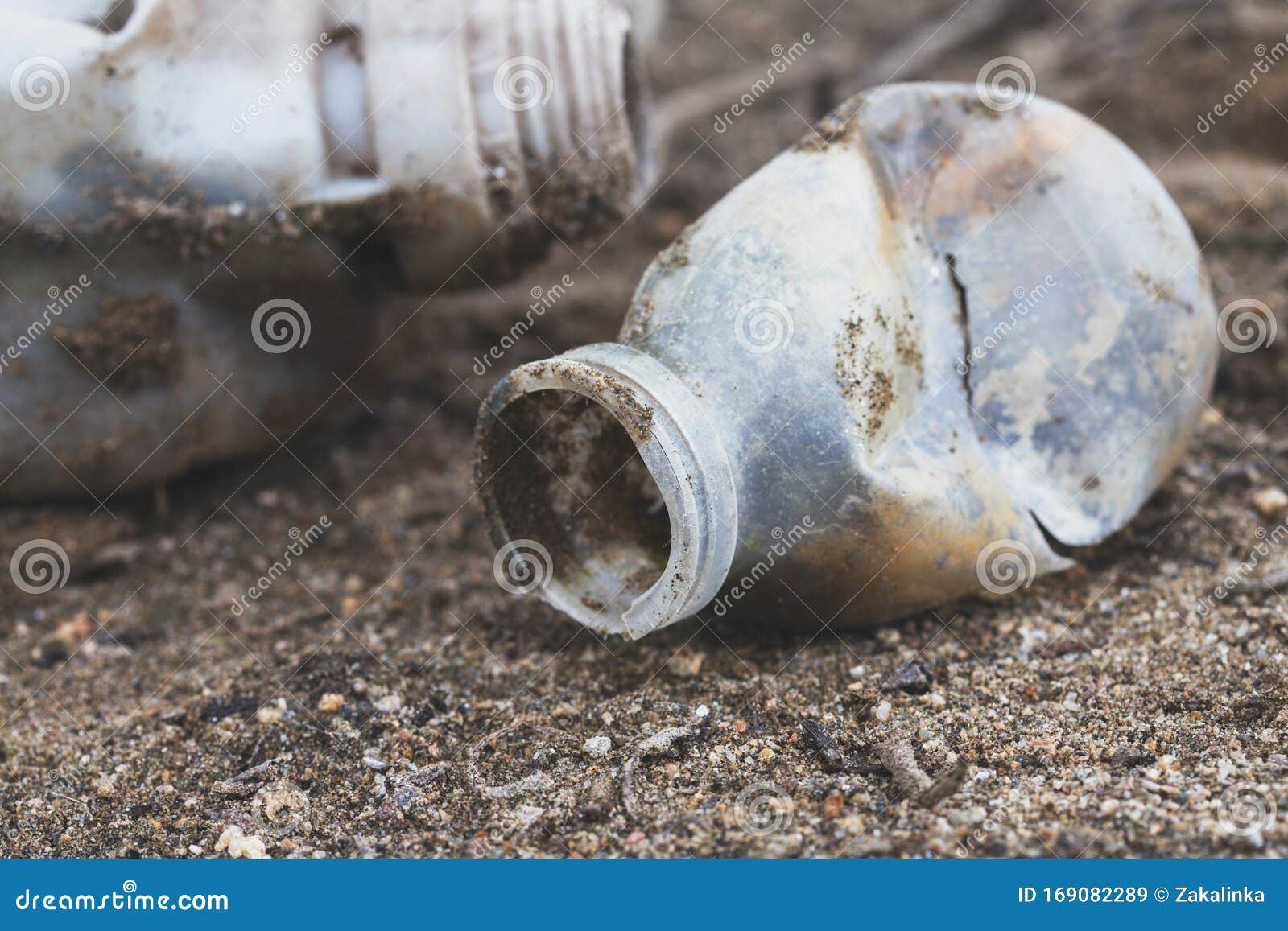Ecological Problem, Spilled Plastic Garbage on the Ground, Waste, Land ...