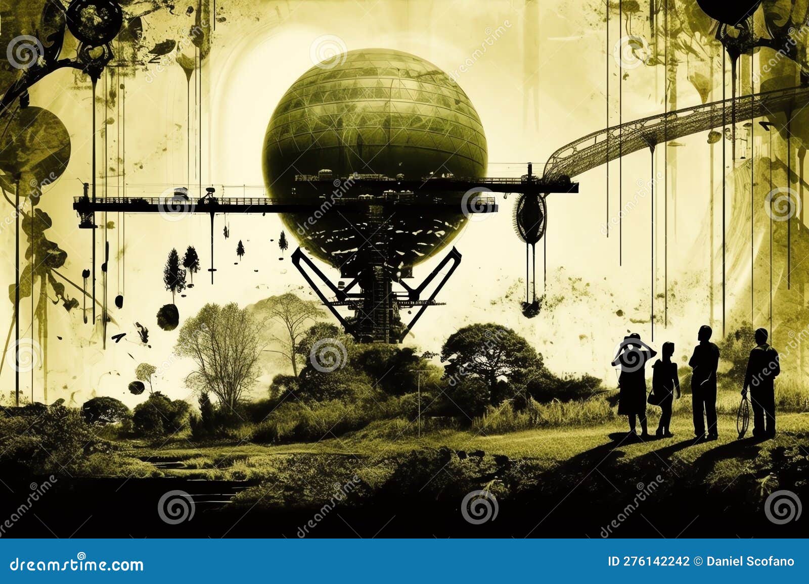 Ecological Problems High Contrast Surreal Collage, Technology ...