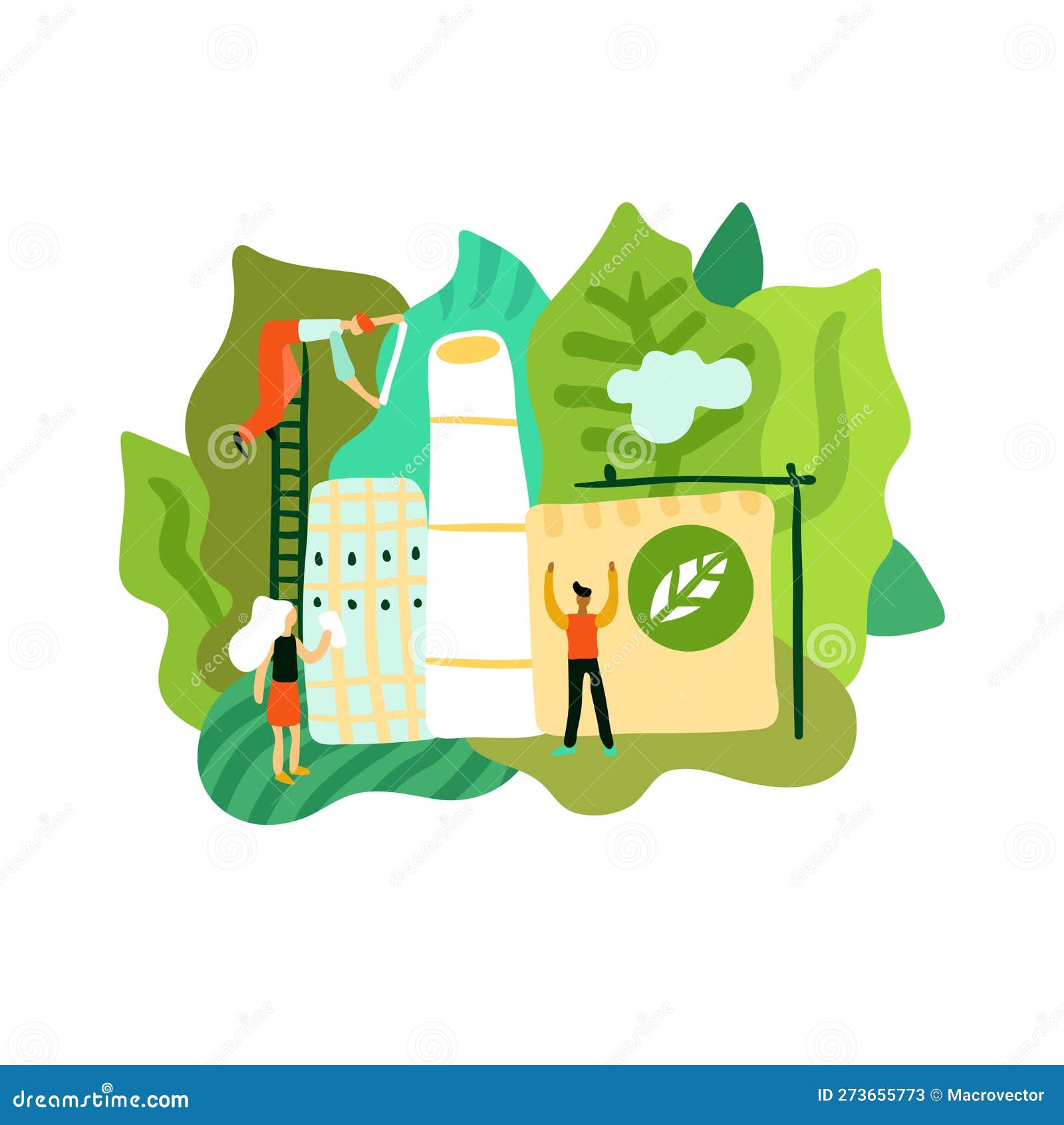 Ecological Restoration Emblems Vector Illustration | CartoonDealer.com ...