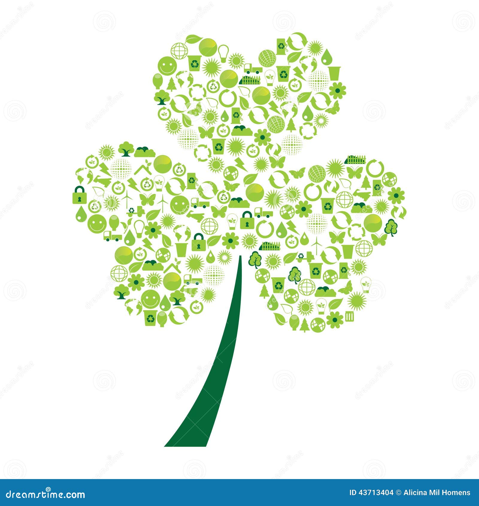 Ecological symbols stock vector. Illustration of ambient - 43713404