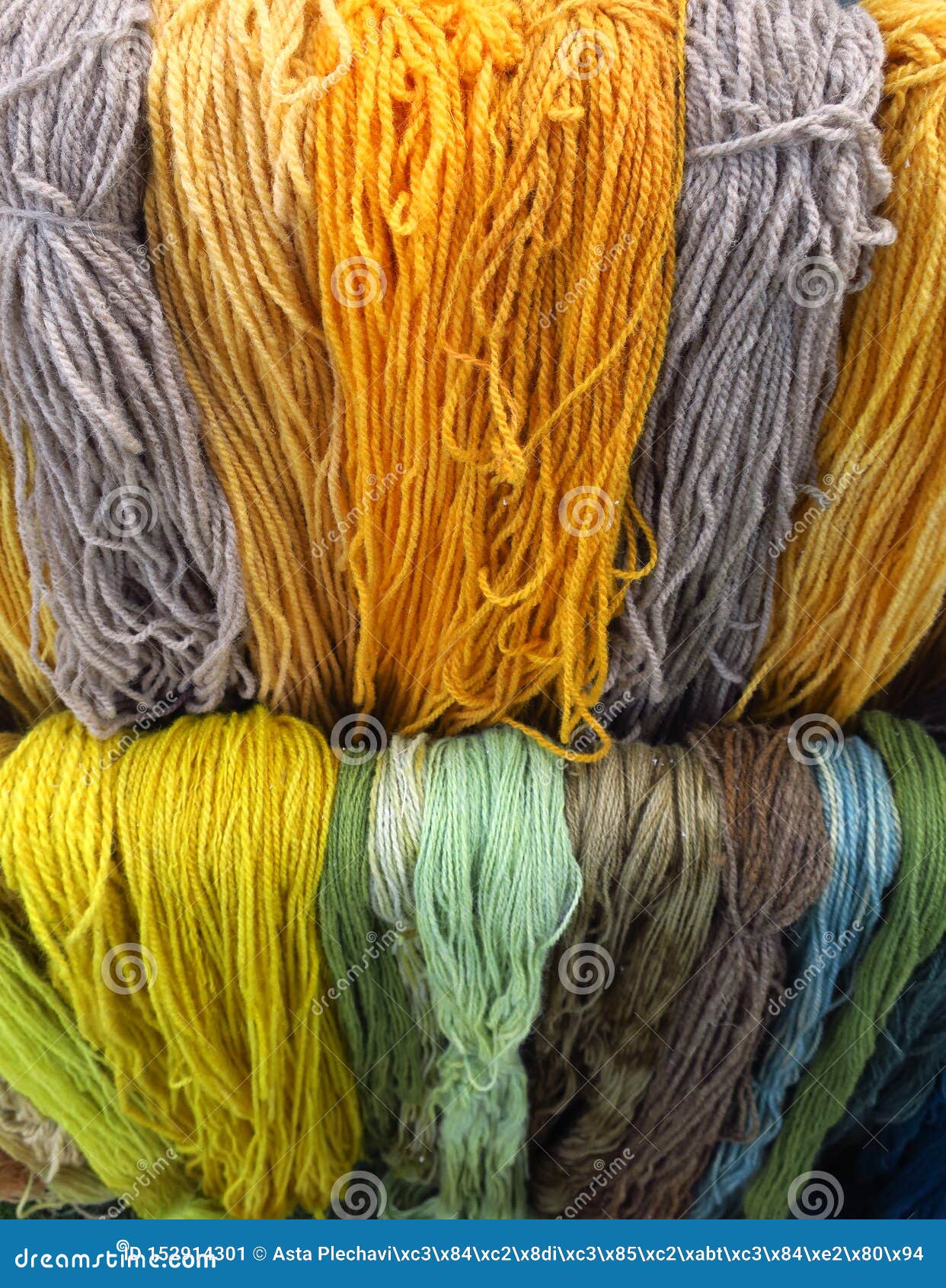 Ecological woolen threads stock image. Image of nature - 152914301