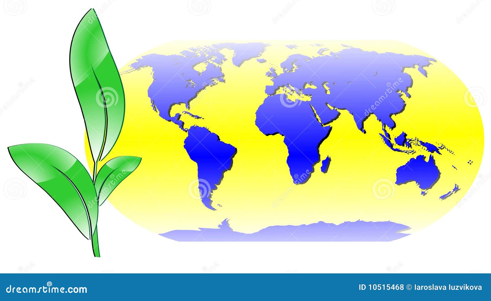 Ecological World Map Royalty Free Stock Photos - Image: 10515468