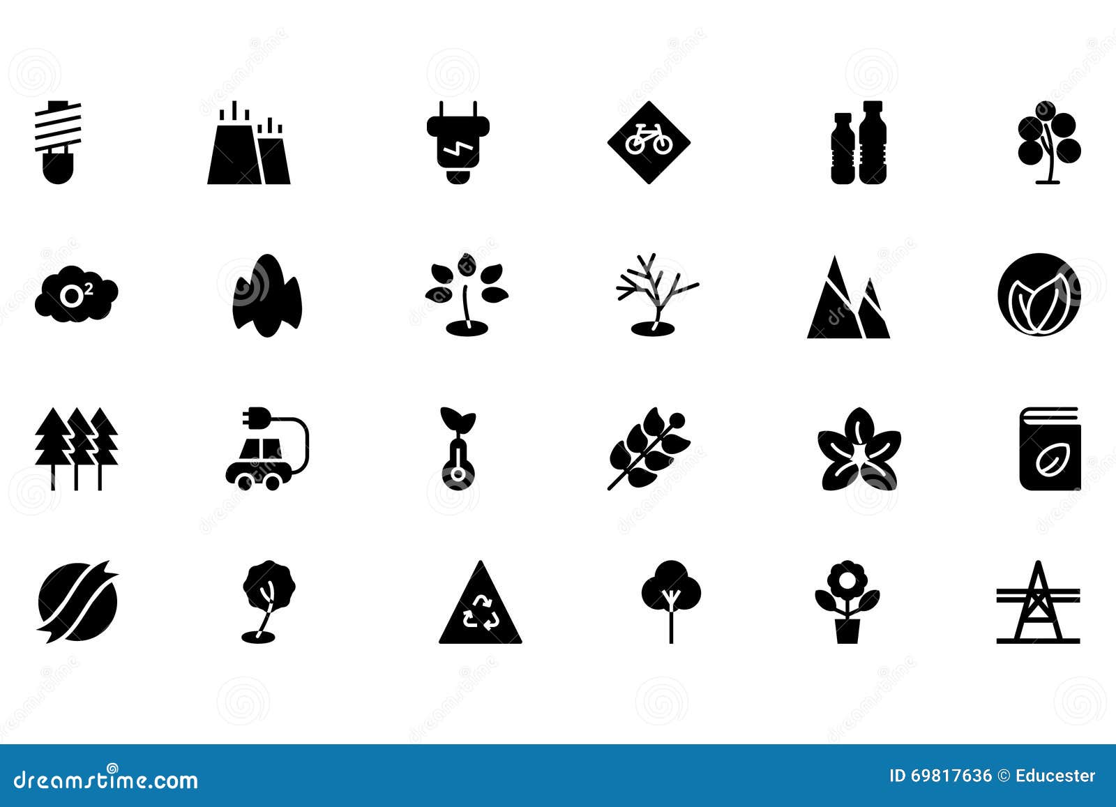 Ecologiepictogram 3 stock illustratie. Illustration of pool - 69817636