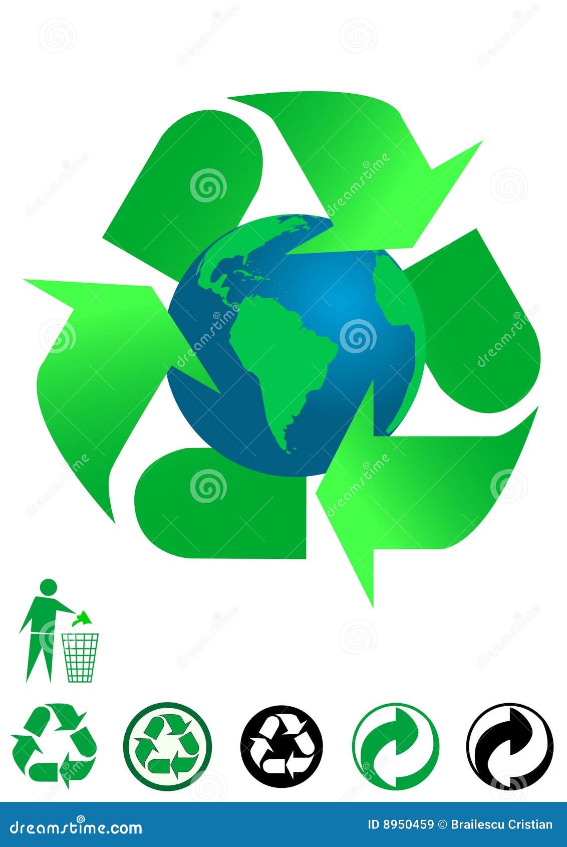 Ecologisch concept vector illustratie. Illustration of planeet - 8950459