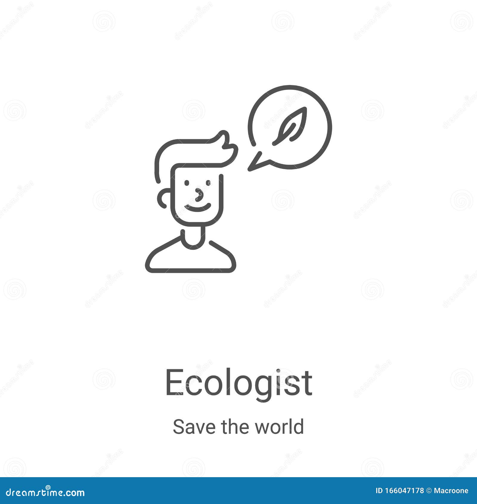 Ecologist Icon Vector from Save the World Collection. Thin Line ...