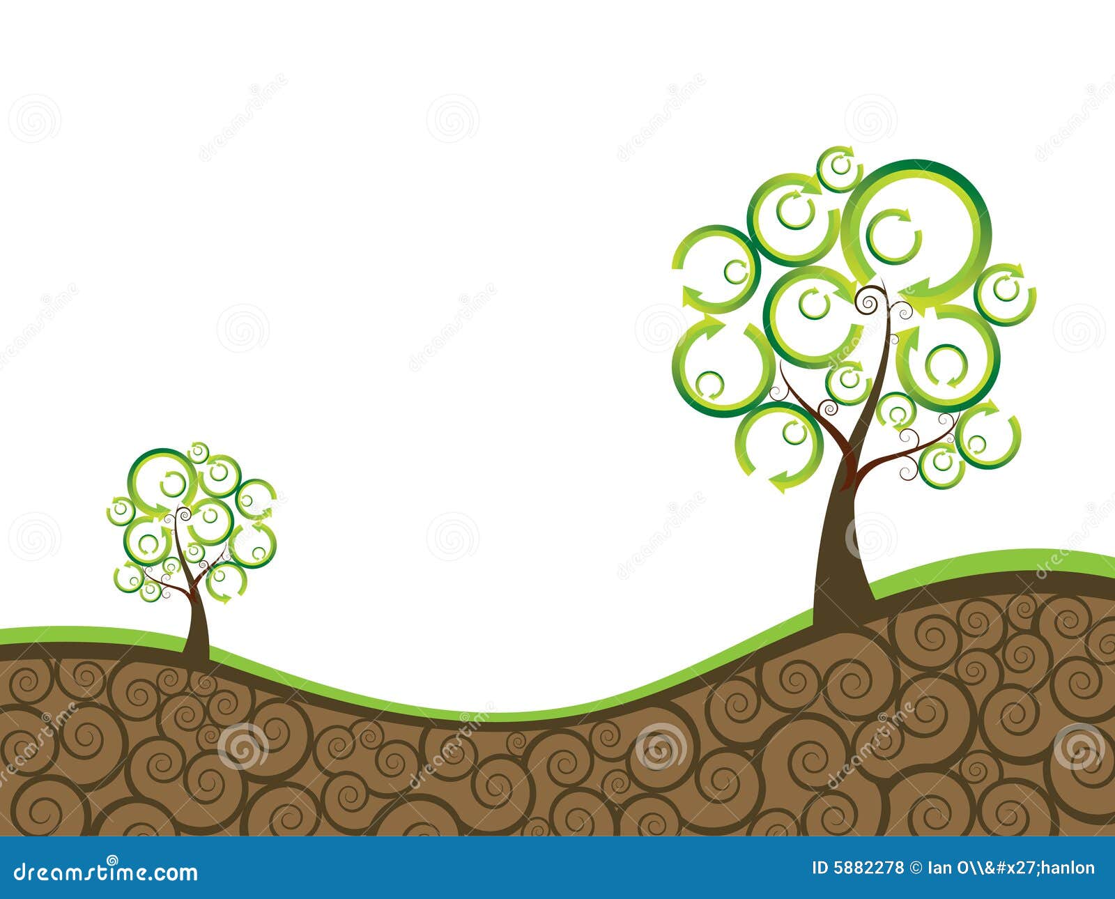Ecology Background Stock Vector Illustration Of Cyclic 5882278