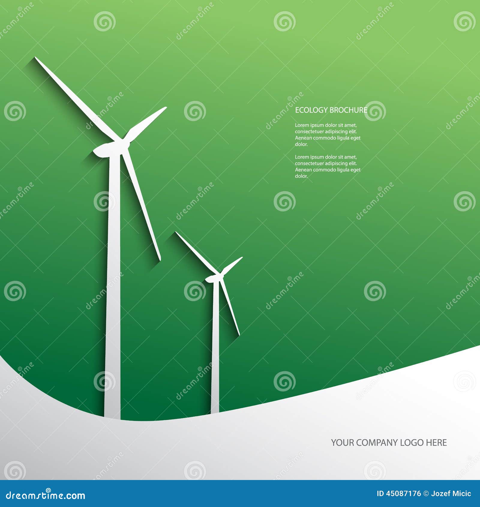 Ecology Background Eps10 Vector Design with Wind Stock Vector ...