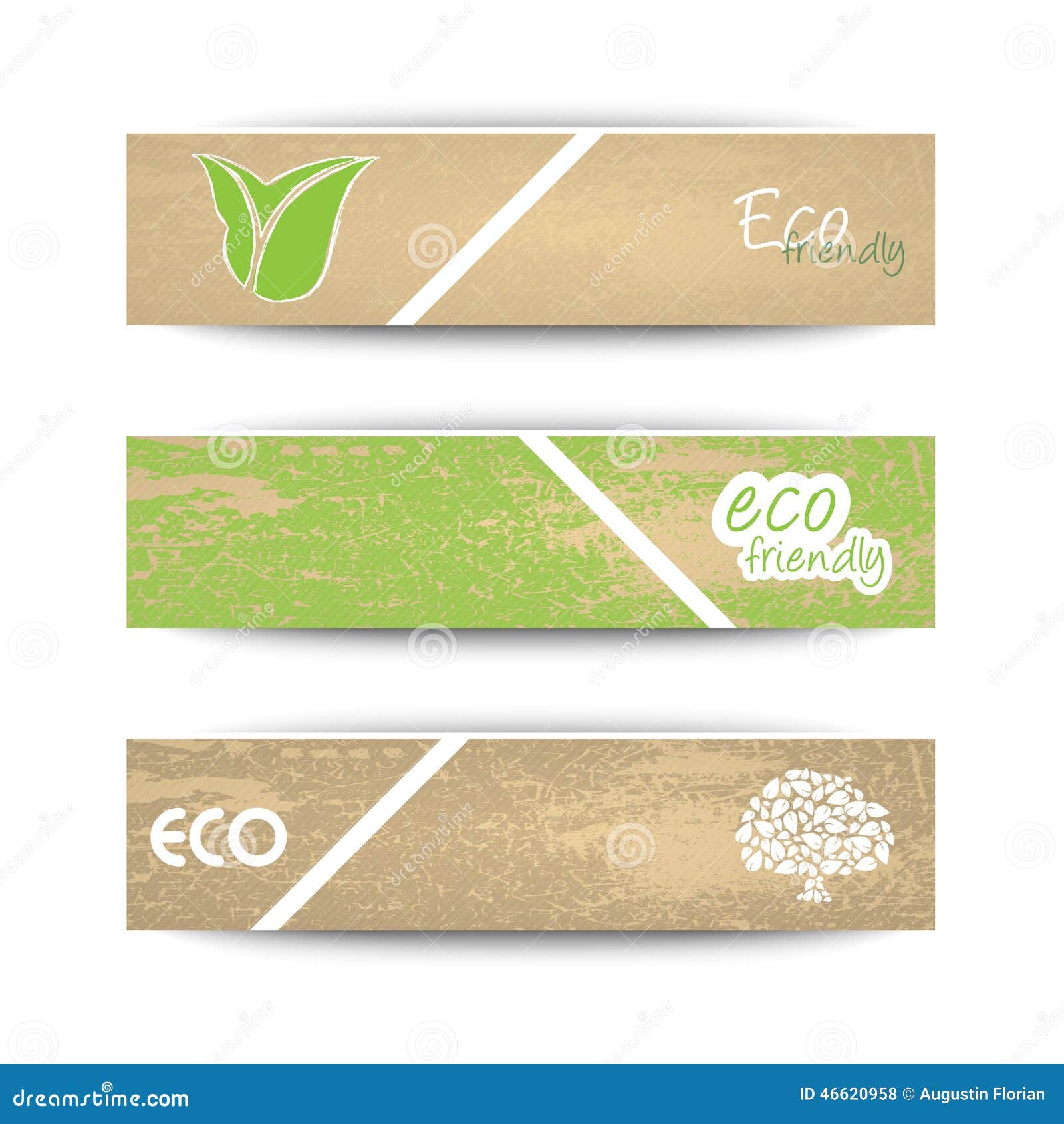 Ecology banners stock vector. Illustration of environment - 46620958