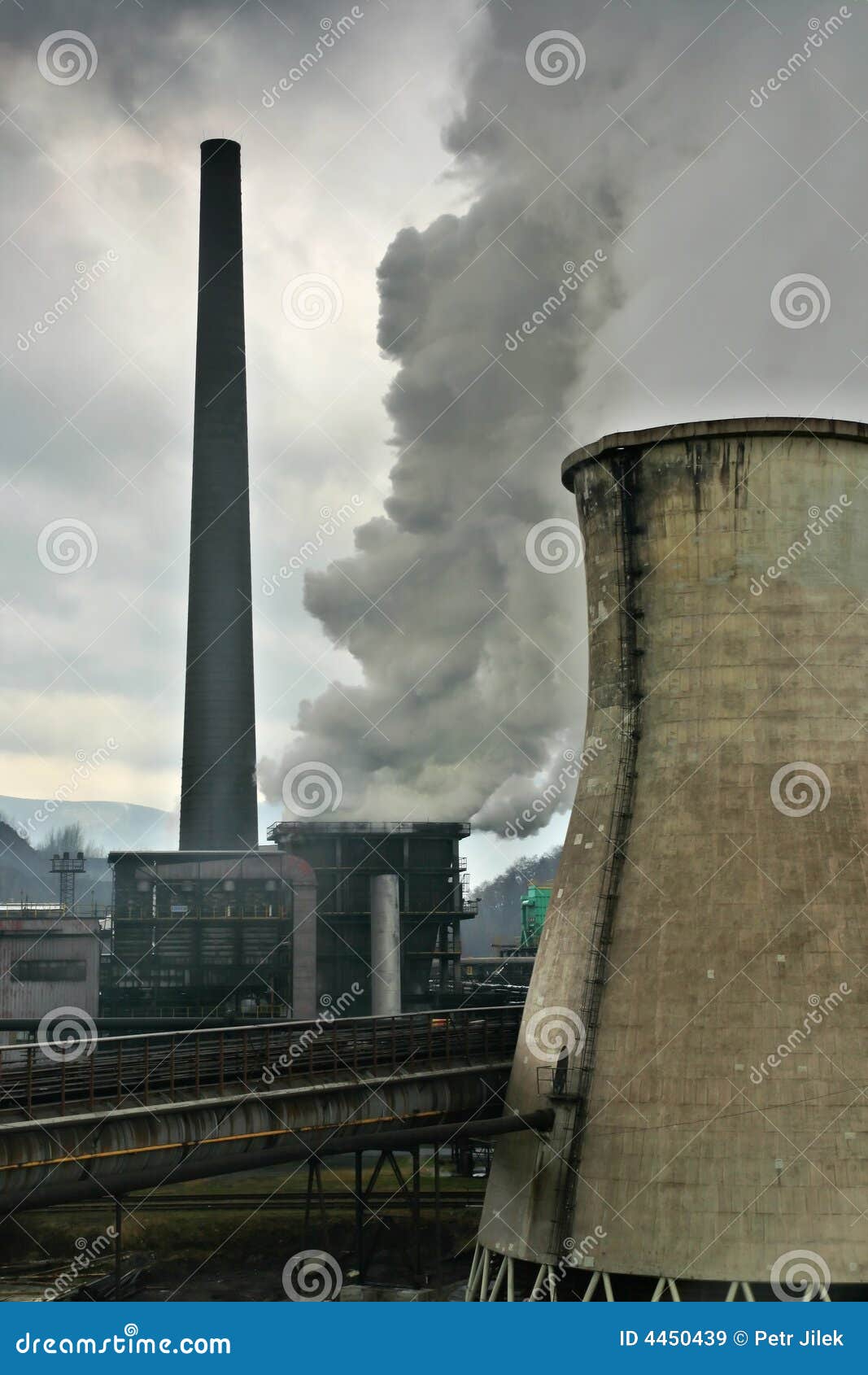 Ecology and Behavior of Human - Smokestack Industrial Stock Image ...