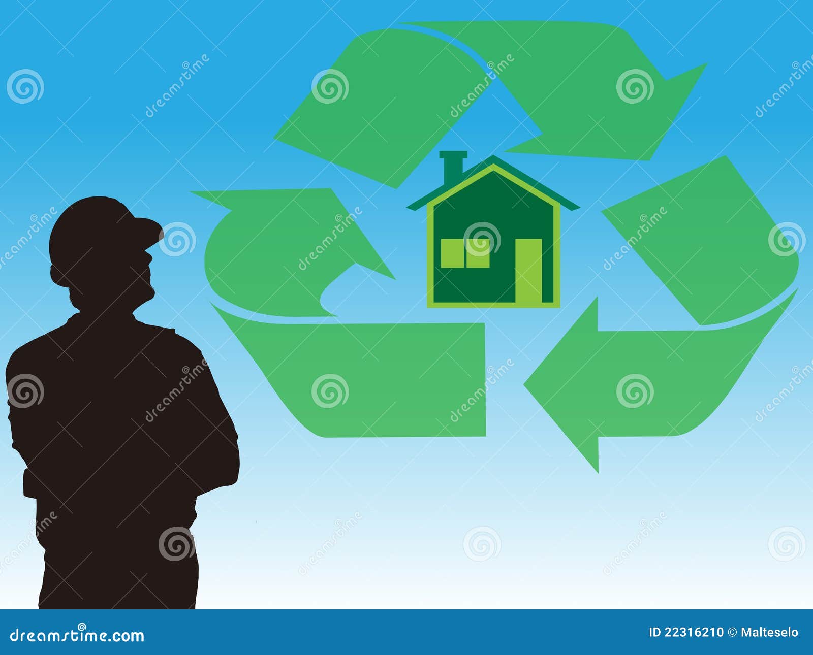 Ecology building stock illustration. Illustration of future - 22316210