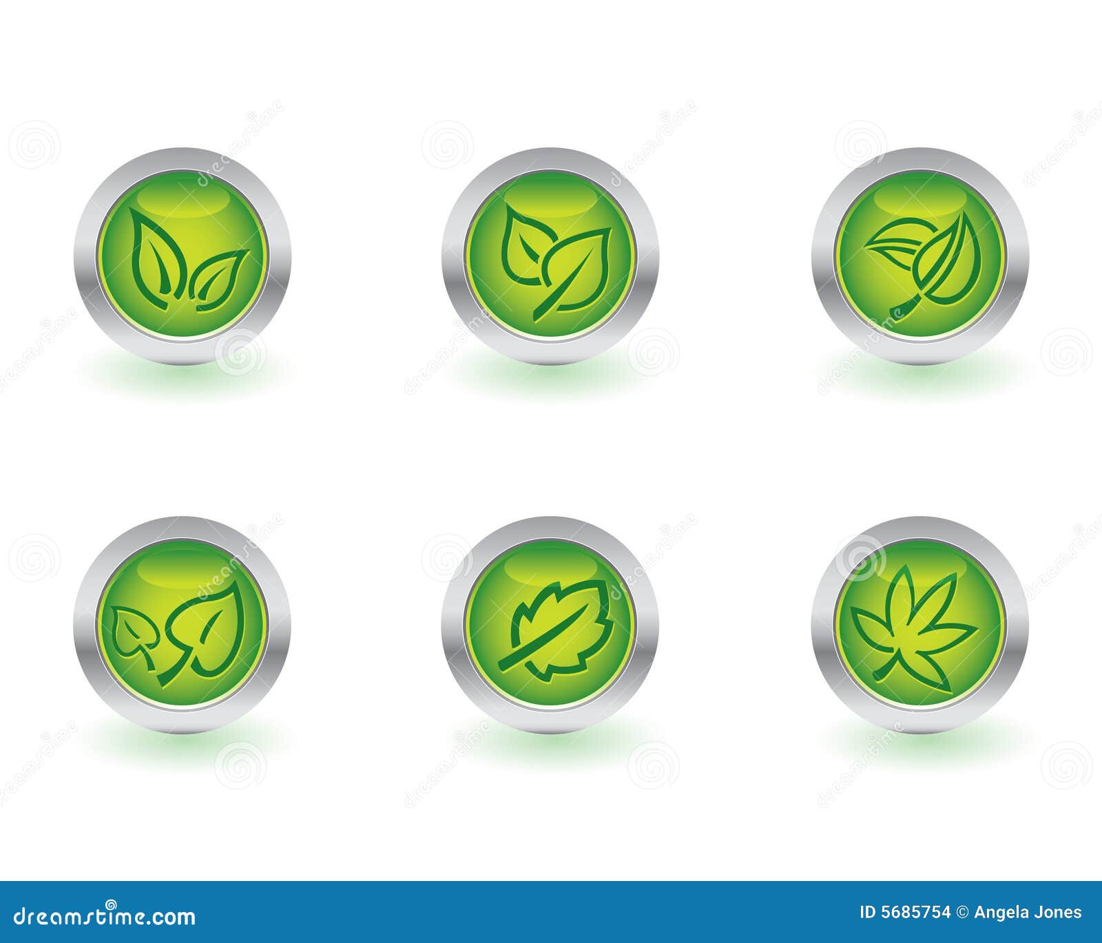 Ecology buttons stock vector. Illustration of circle, clip - 5685754