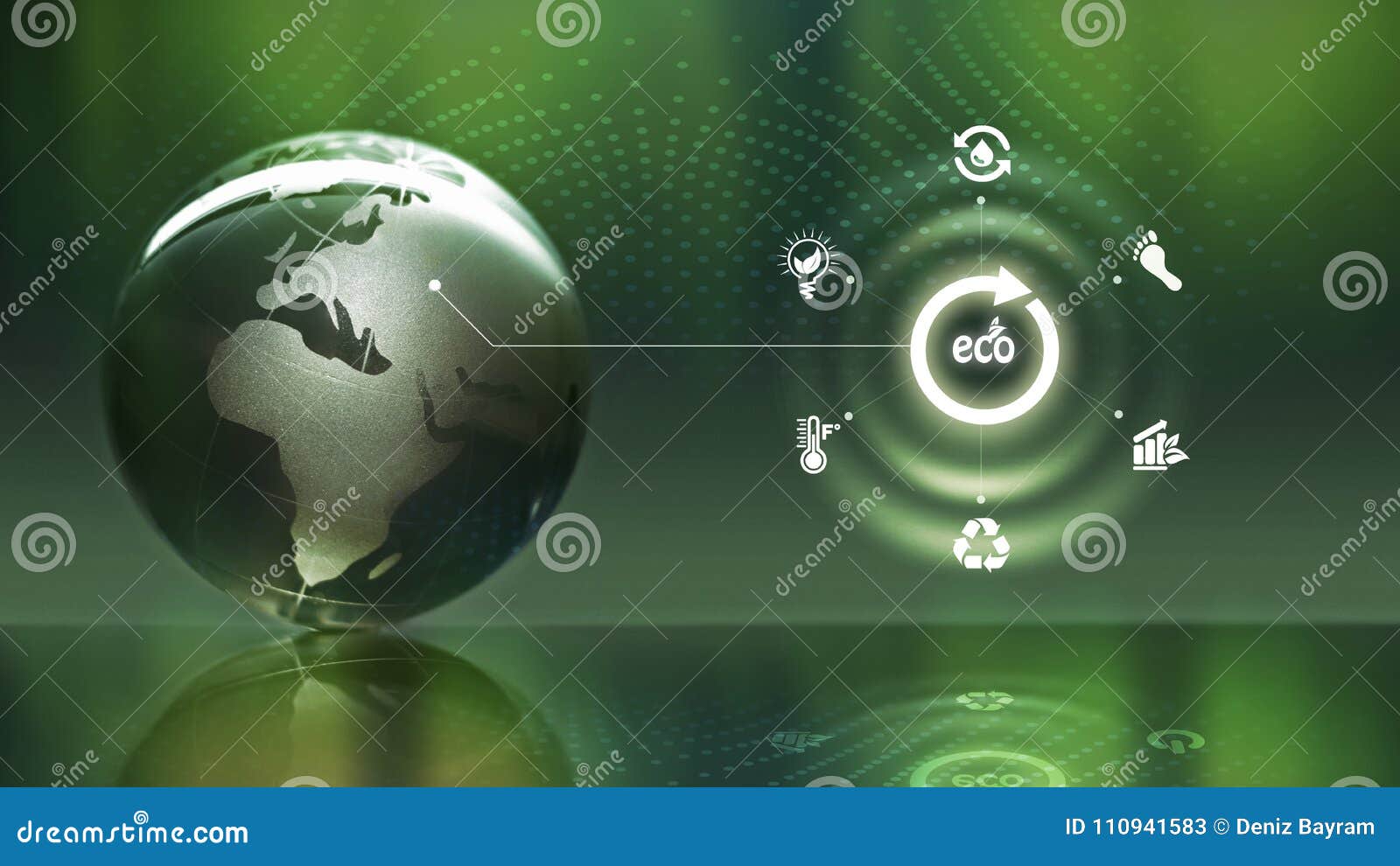 Ecology circle concept stock illustration. Illustration of digital ...