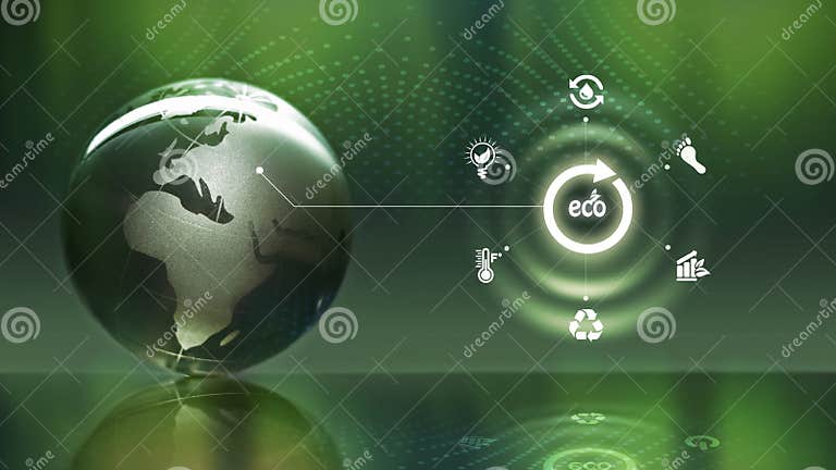 Ecology circle concept stock illustration. Illustration of digital ...