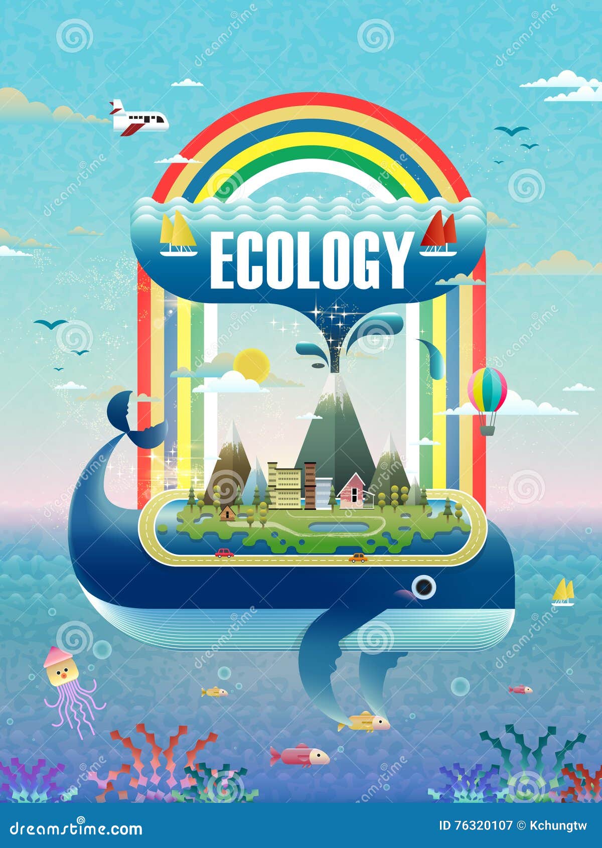 Ecology concept design stock vector. Illustration of cycle - 76320107